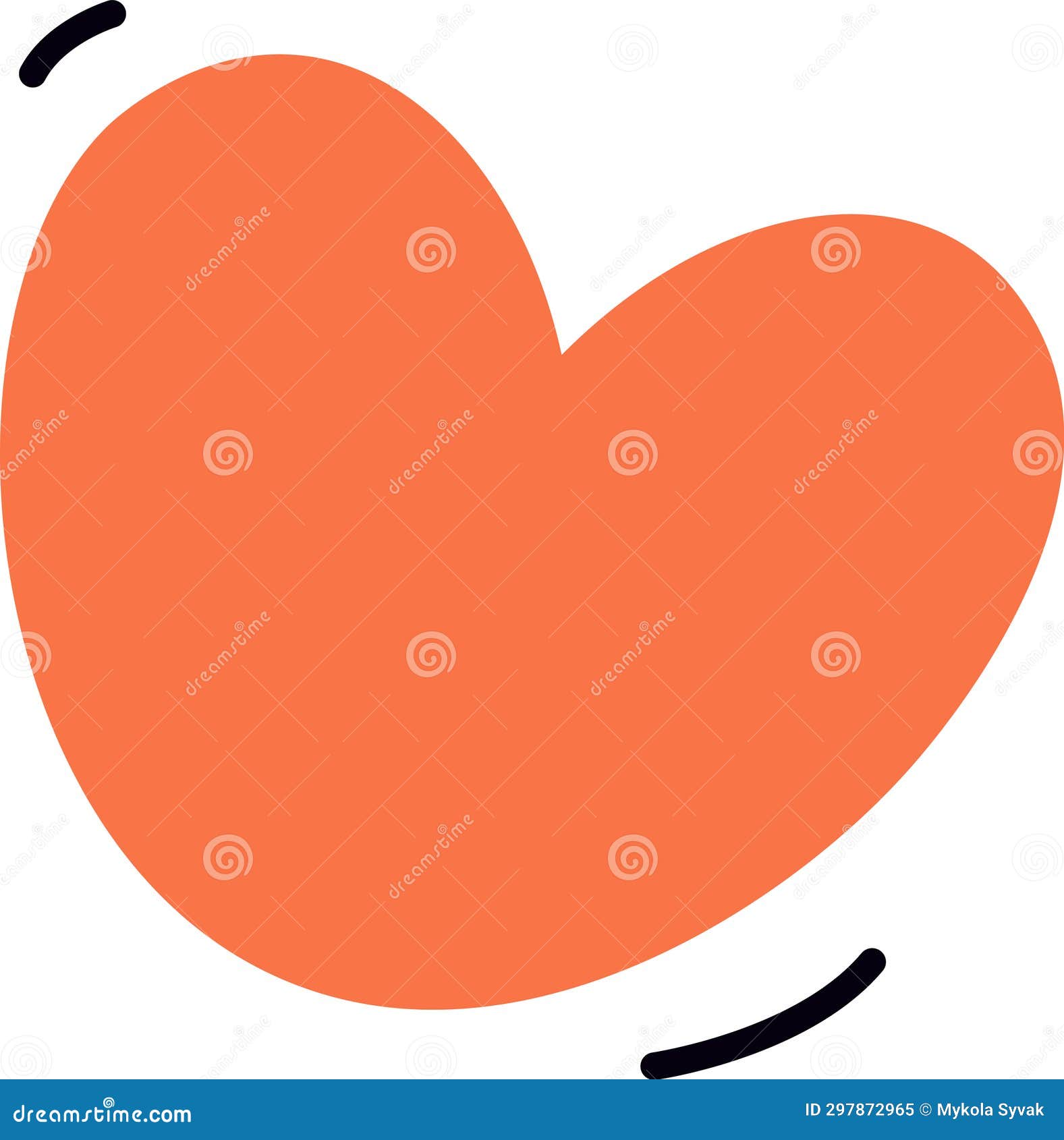 Heart Shape Icon stock vector. Illustration of heart - 297872965