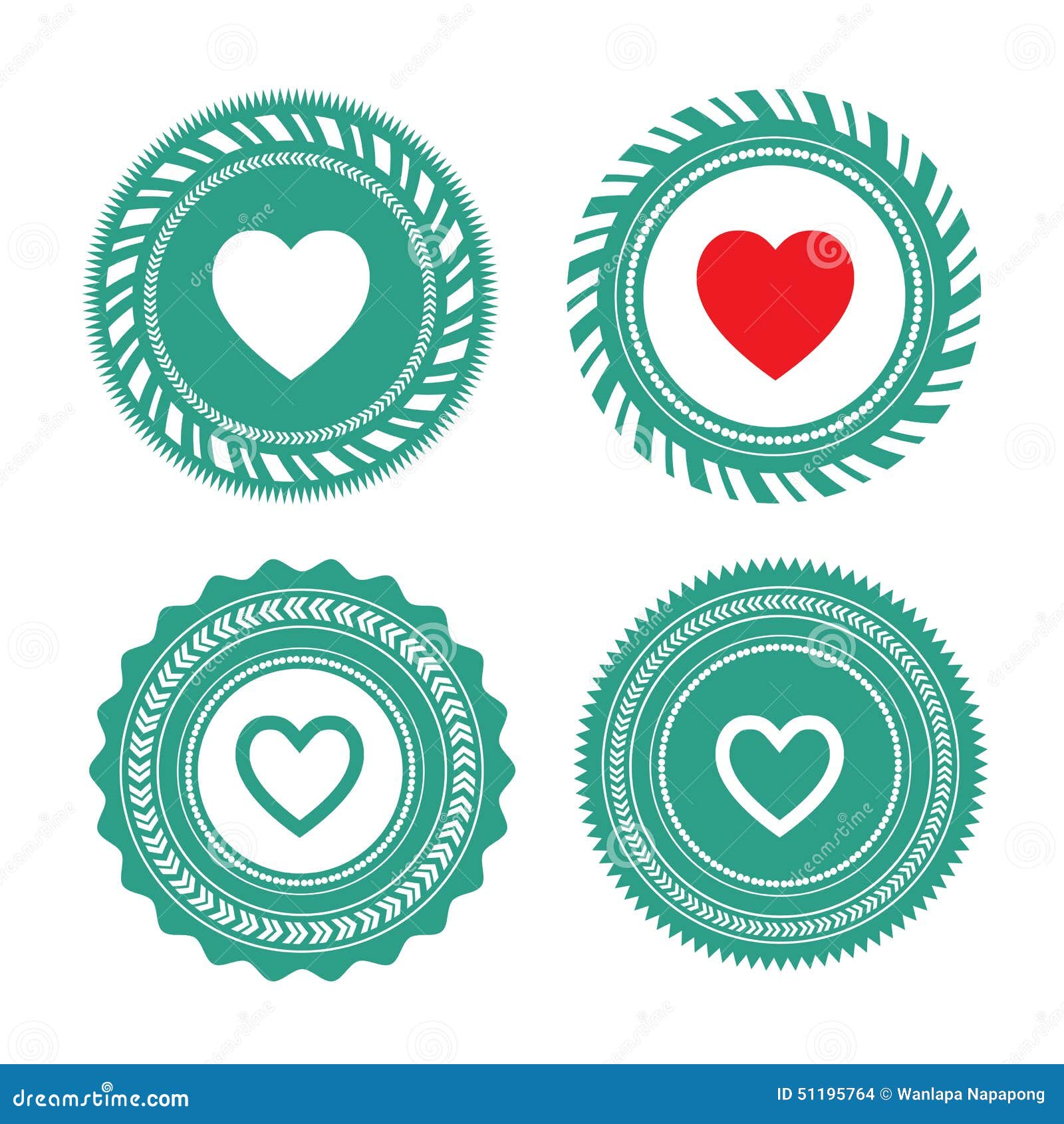 Heart shape label design stock vector. Illustration of greeting - 51195764