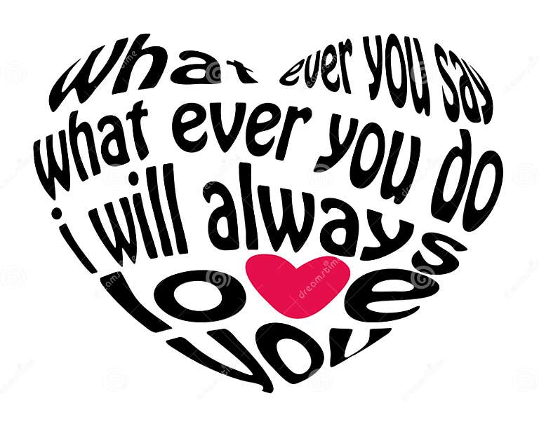 Heart shape from letters stock vector. Illustration of element - 12587613