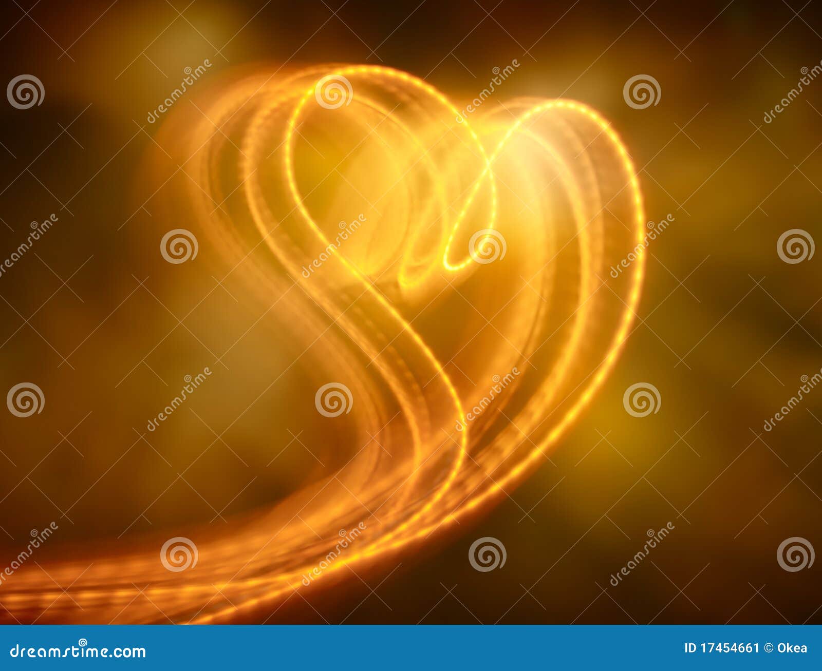Heart shape light stock image. Image of orange, curve - 17454661