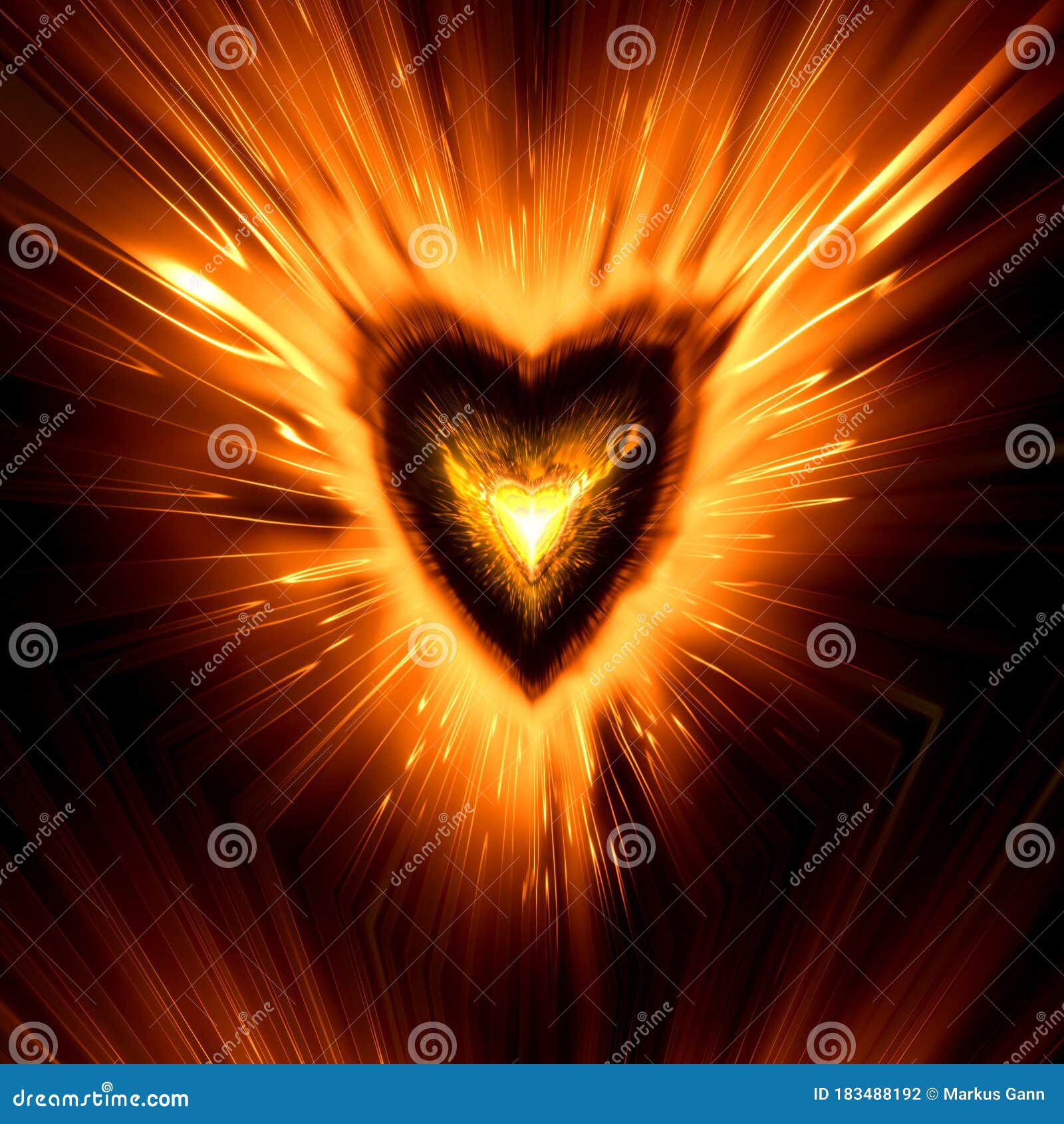 Heart Shape Light Background Stock Illustration - Illustration of dark ...
