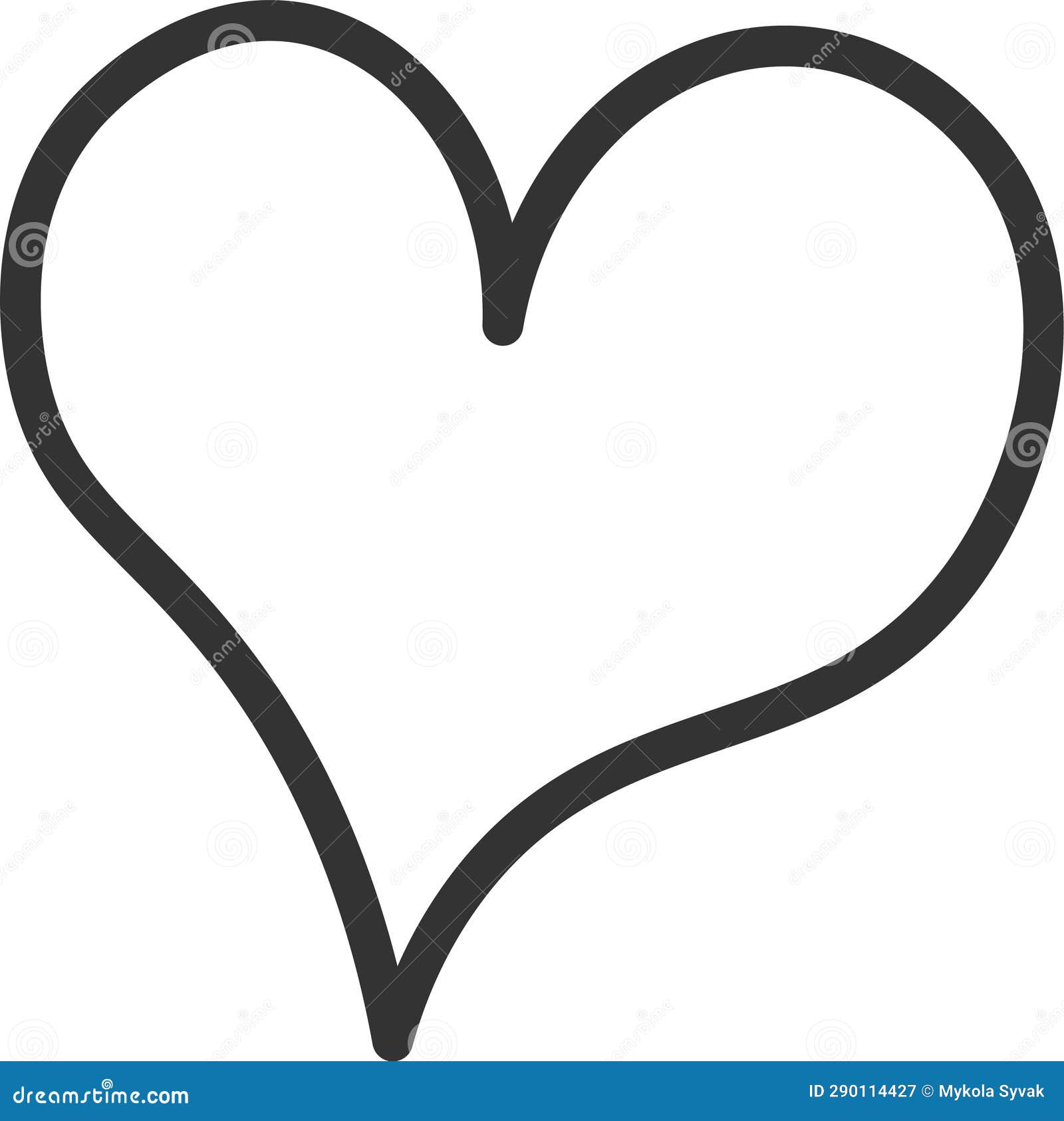 Heart Shape Lined stock illustration. Illustration of valentine - 290114427