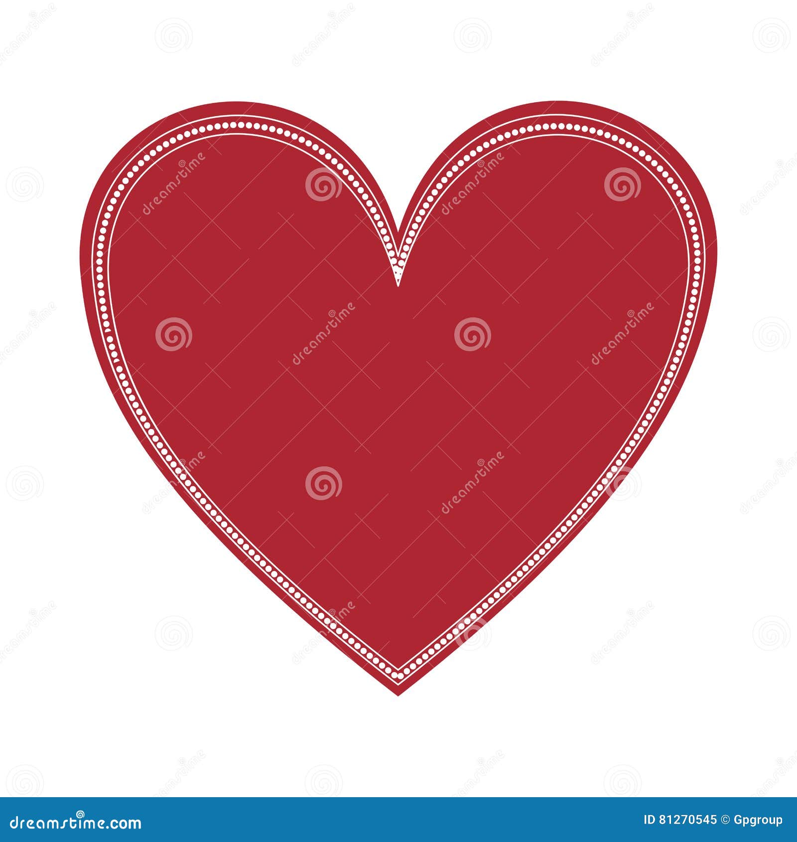 Heart shape logo flat icon stock vector. Illustration of gift - 81270545