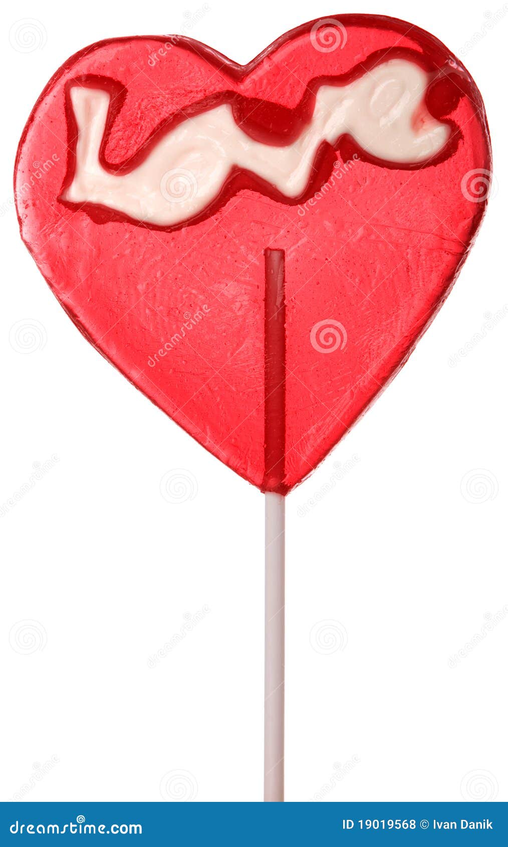 Heart Shape Lollipop on a Stick Stock Photo - Image of love, lollipop ...