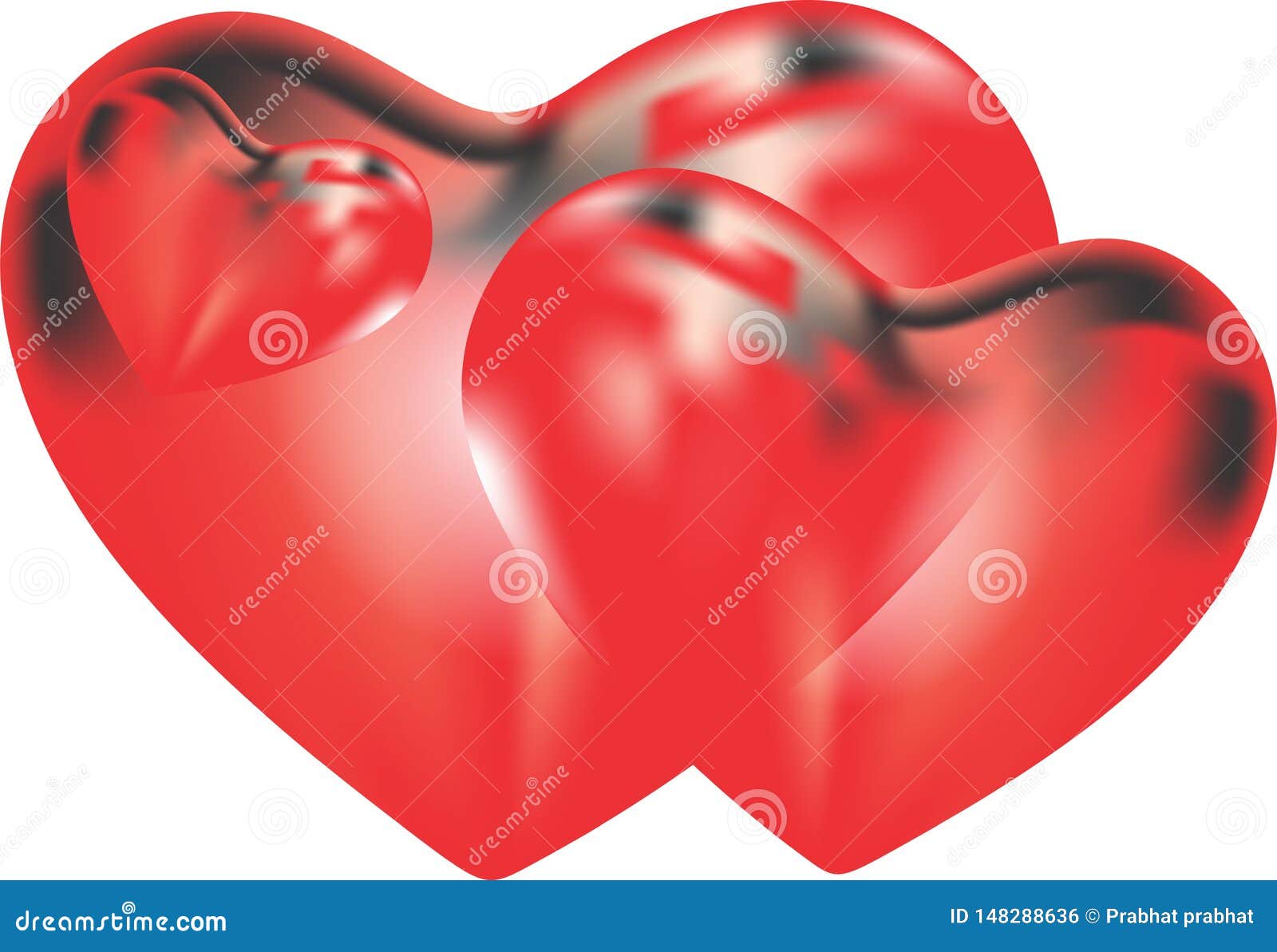 Heart Shape for Love Symbols. Stock Vector - Illustration of line ...