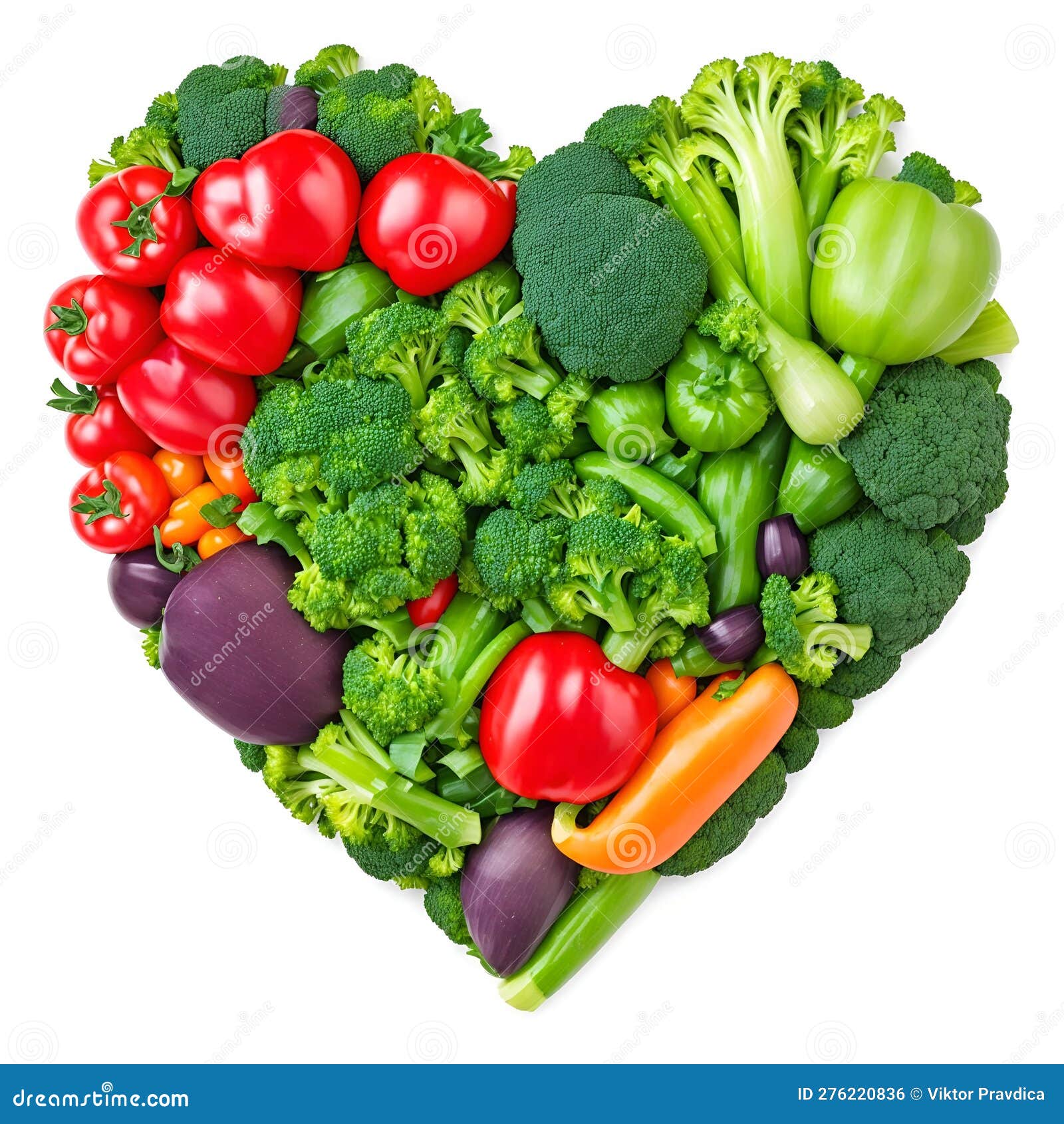 Vegetables in Shape of Heart. Stock Illustration - Illustration of ...