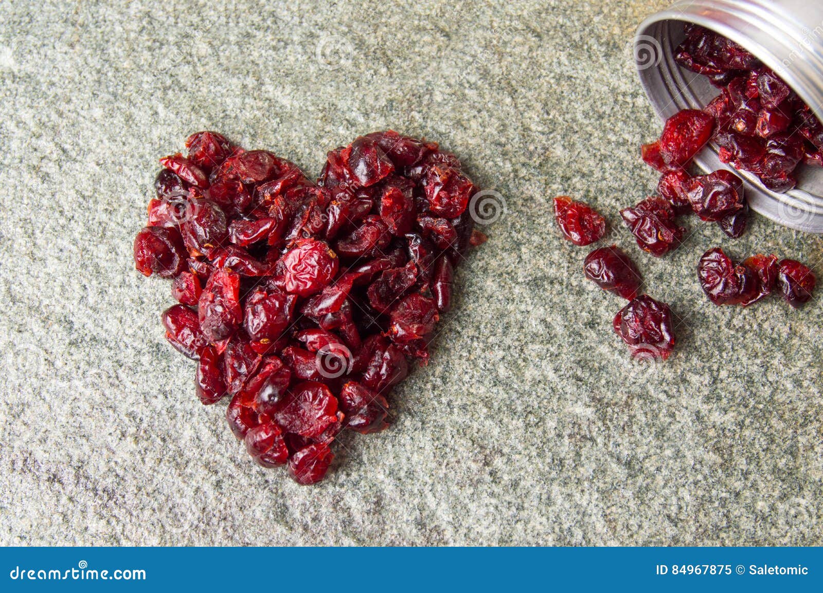 Heart Shape Made of Dry Cranberry Fruits Stock Image - Image of dietary ...