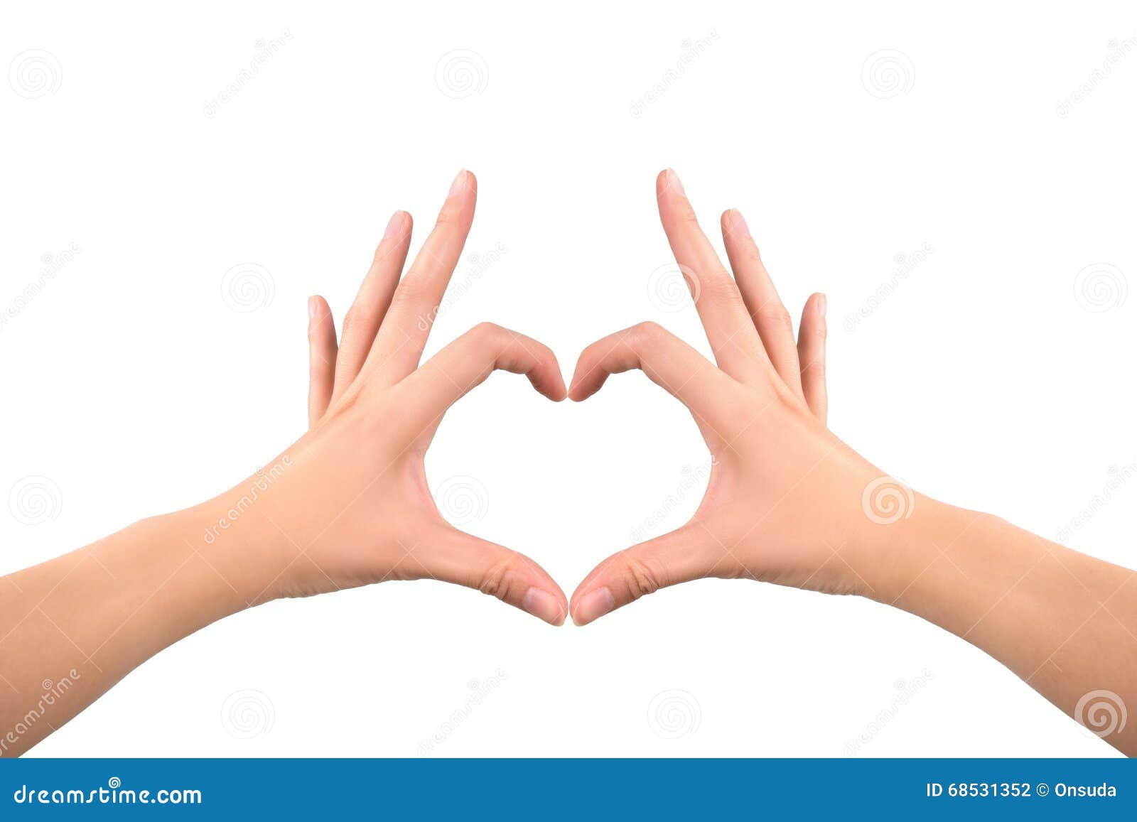 Heart Shape Made by Woman S Hand Stock Photo - Image of woman, female ...