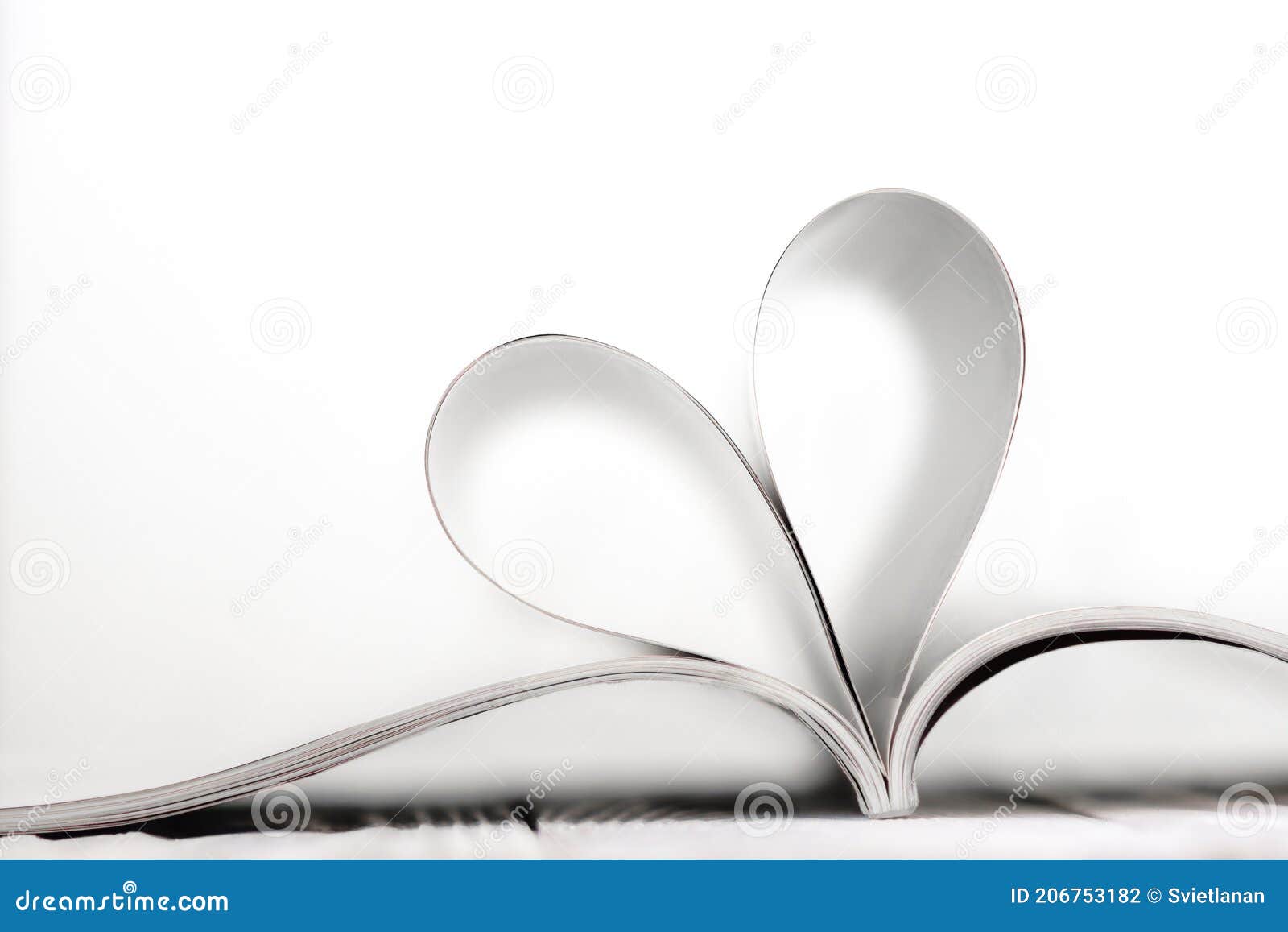 Heart Shape from Magazine Sheets Stock Photo - Image of isolated, sheet ...