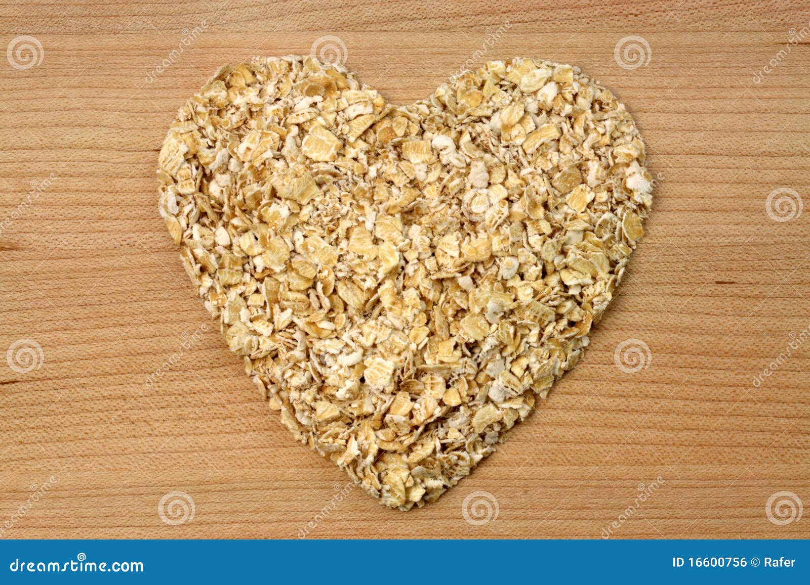 Heart shape oat flakes stock photo. Image of meal, eating - 16600756