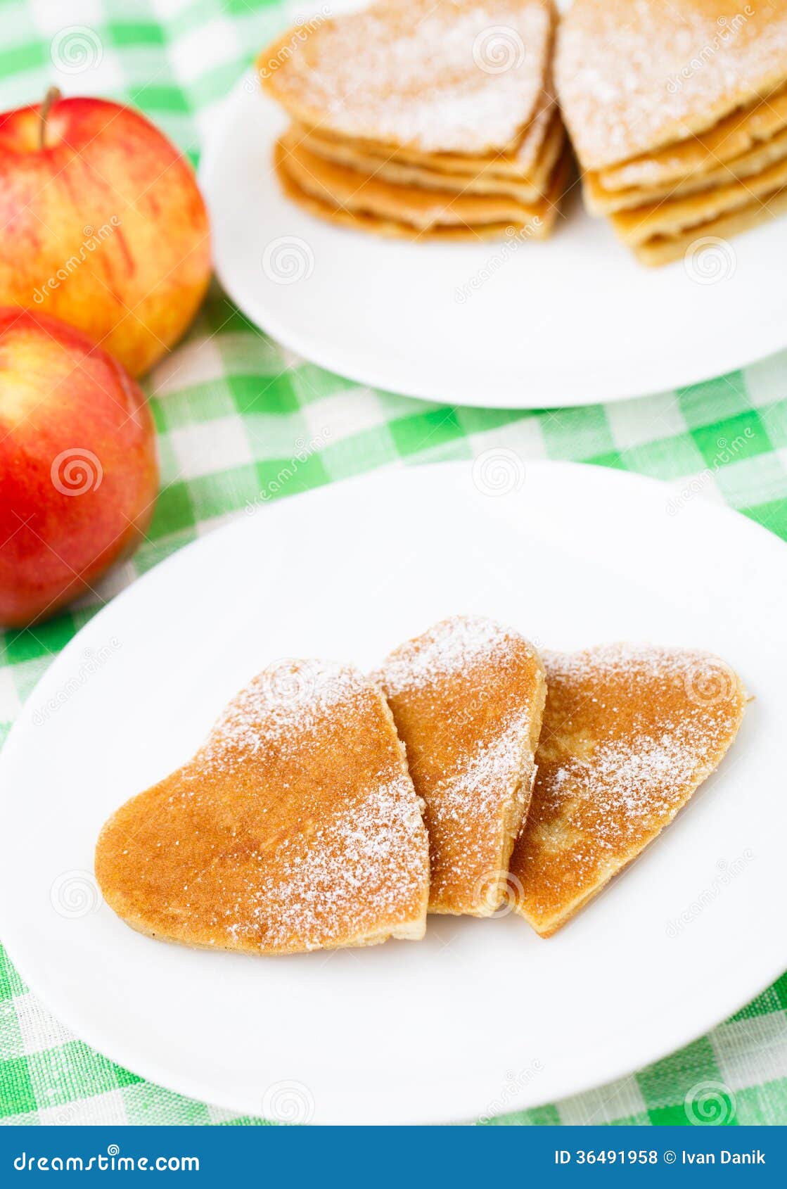 Heart shape pancakes stock photo. Image of dish, cake - 36491958