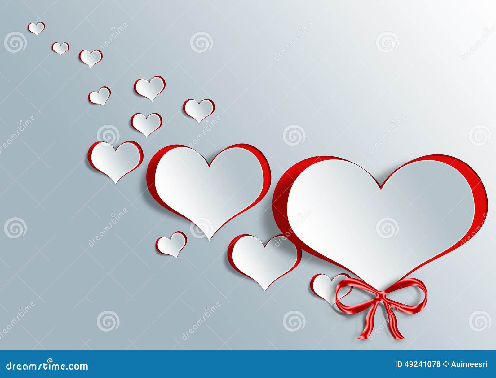 Heart shape on paper craft stock illustration. Illustration of greeting ...