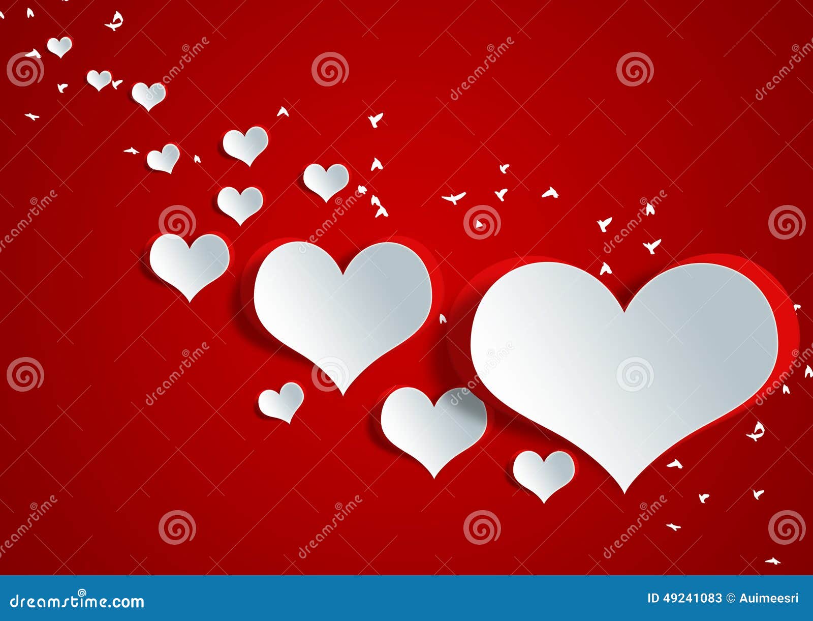 Heart shape on paper craft stock illustration. Illustration of handmade ...