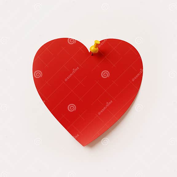 Heart shape Post-it Note stock photo. Image of sticky - 28773354