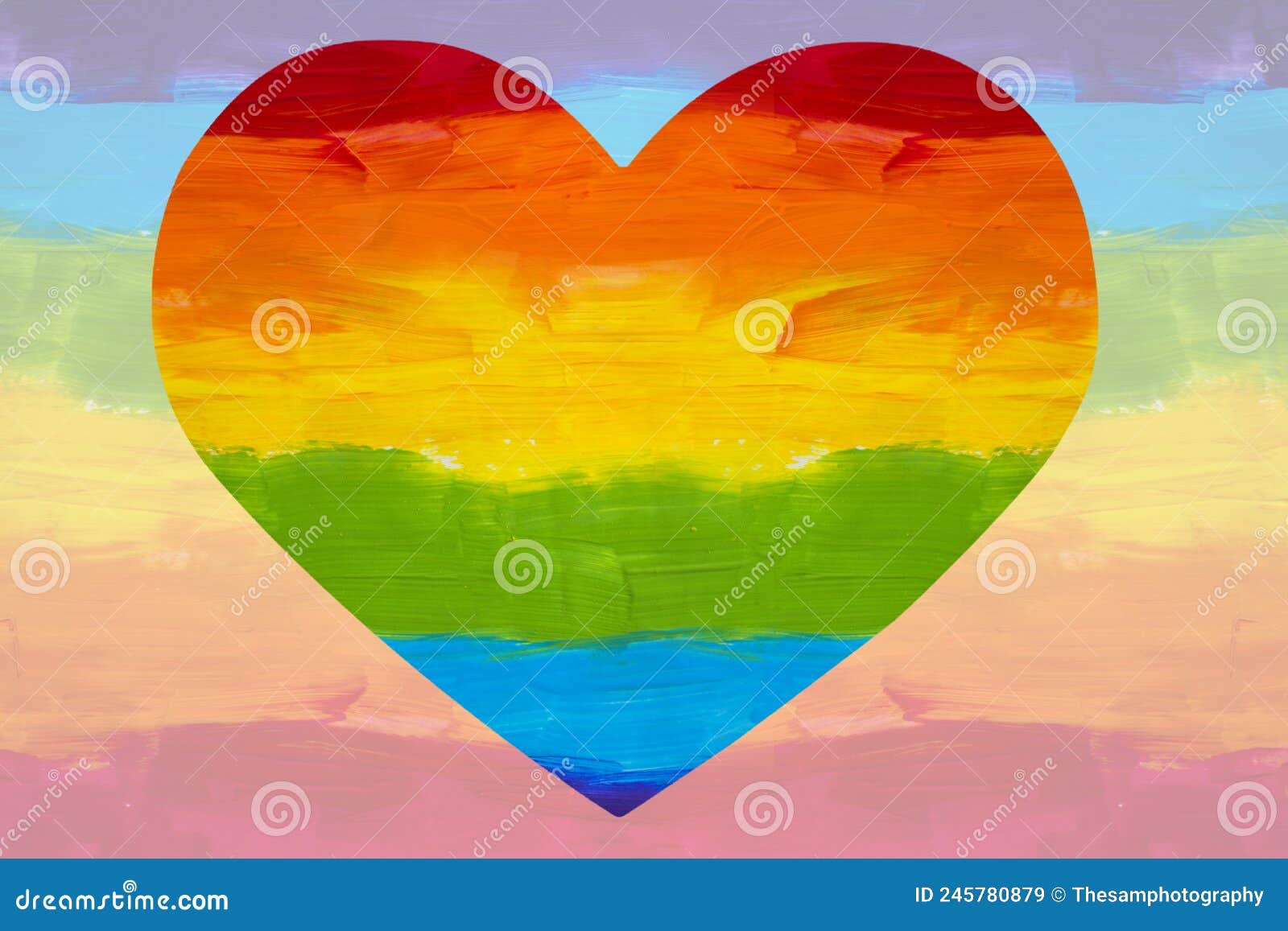 Heart shape - pride stock illustration. Illustration of multicolor ...