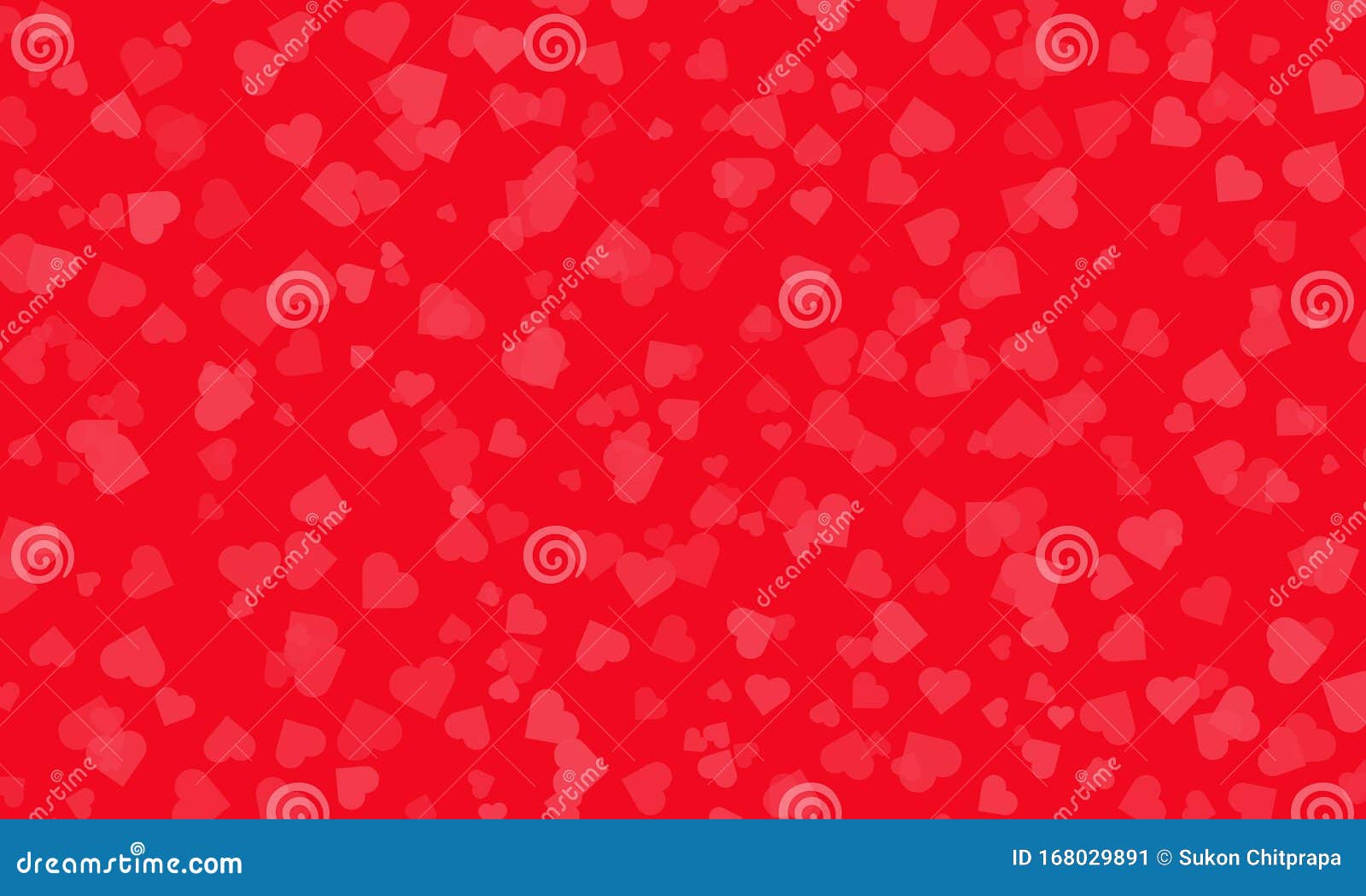 Heart Shape on Red Background Stock Illustration - Illustration of ...