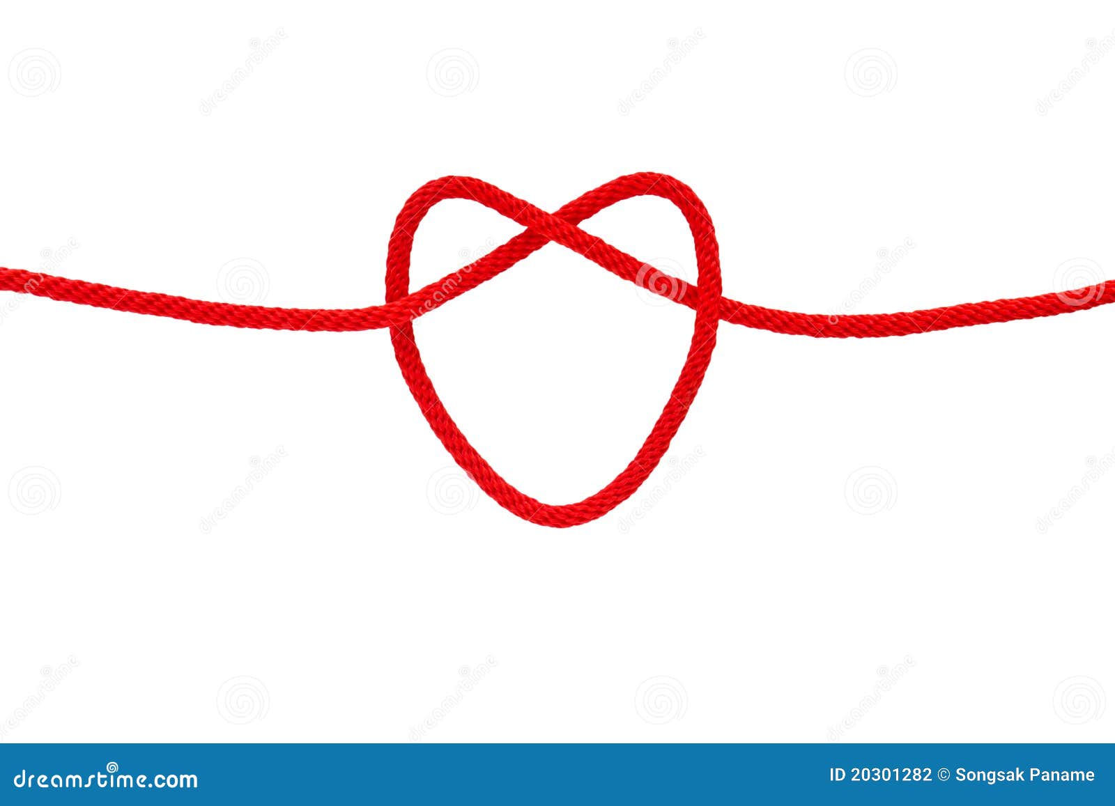 Heart shape from red rope stock photo. Image of line - 20301282
