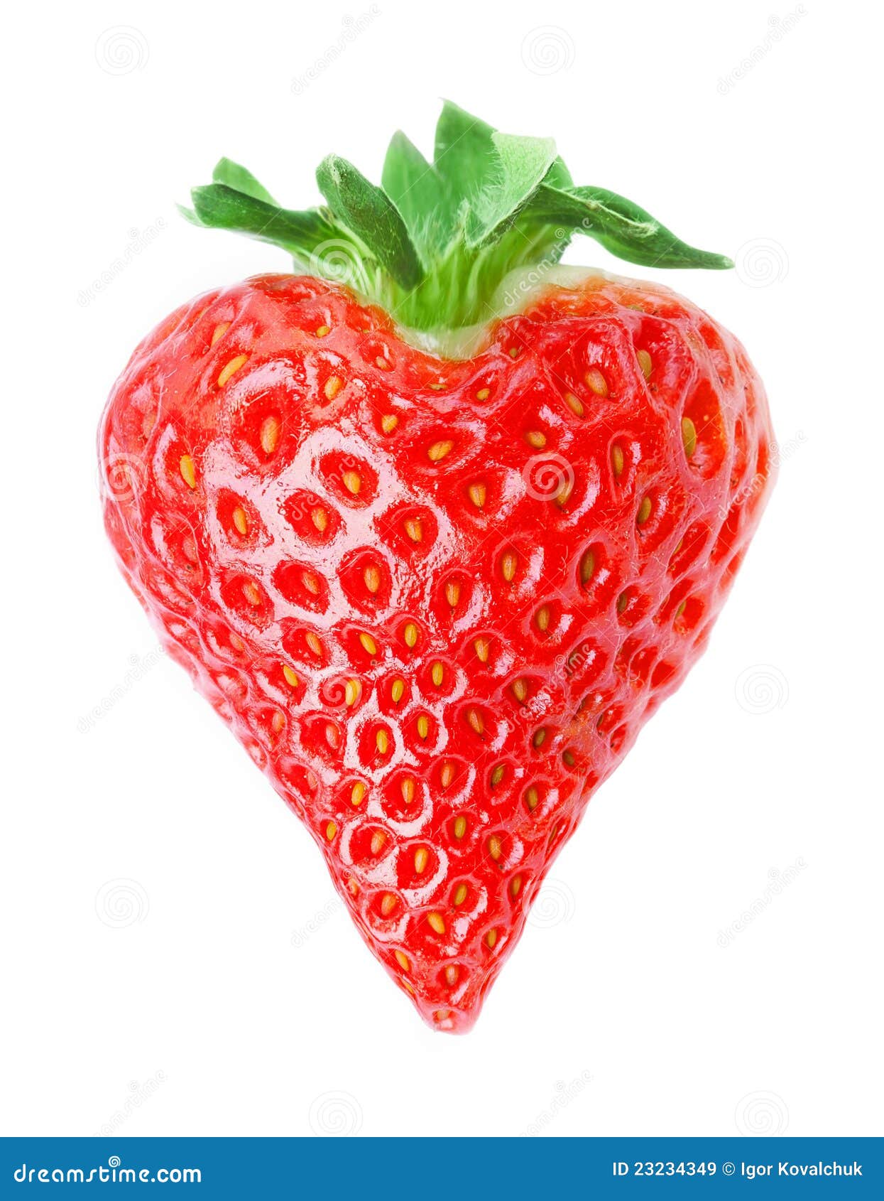 Heart Shape Red Strawberry Stock Image Image Of Healthy 23234349