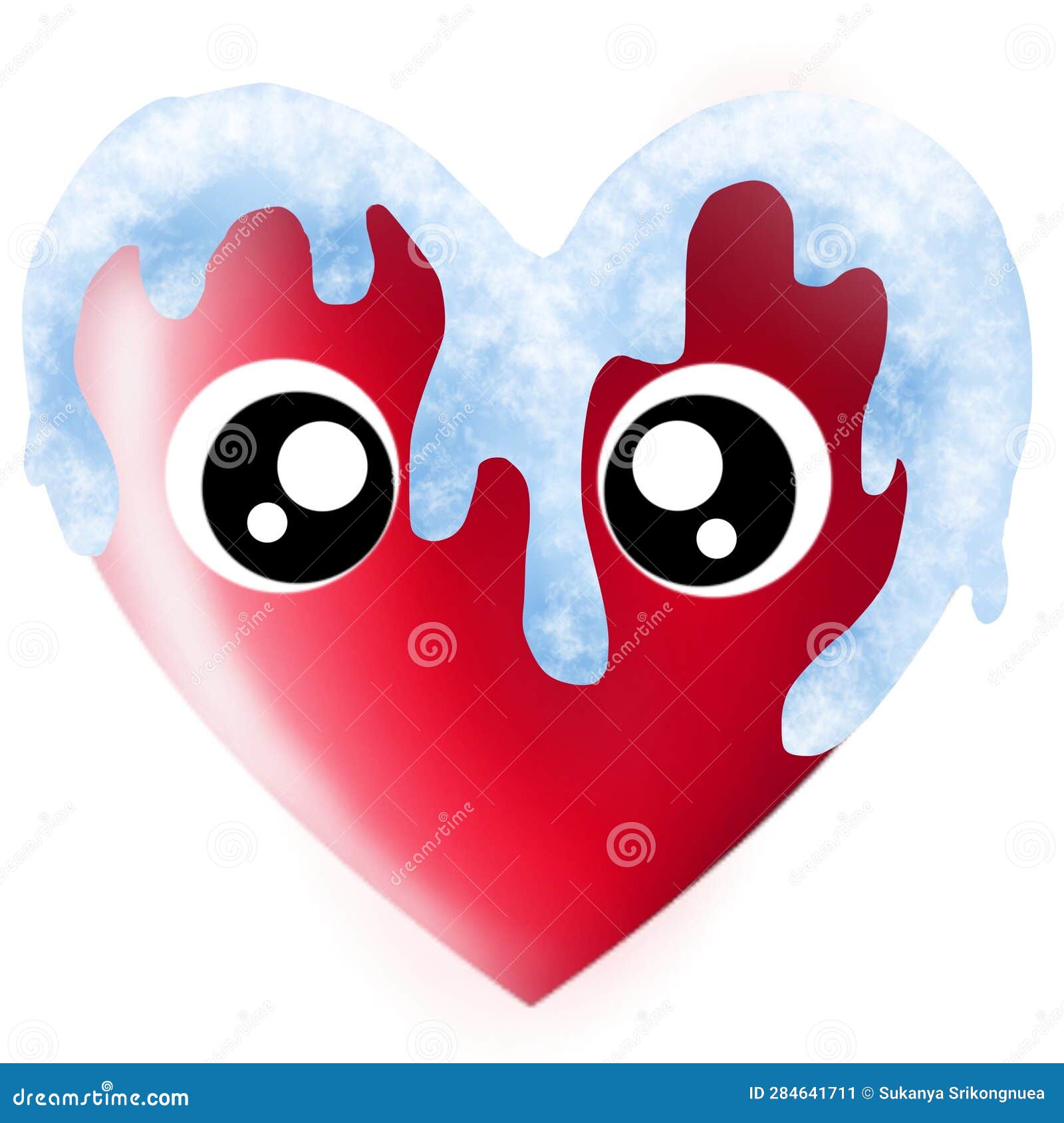 Heart Shape that Represents Love Stock Illustration - Illustration of ...