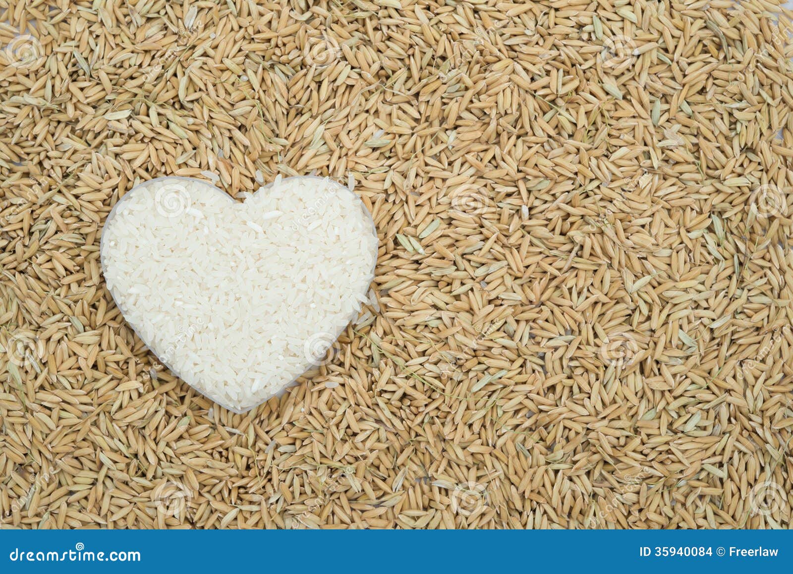 Heart shape rice stock photo. Image of reaping, rice - 35940084