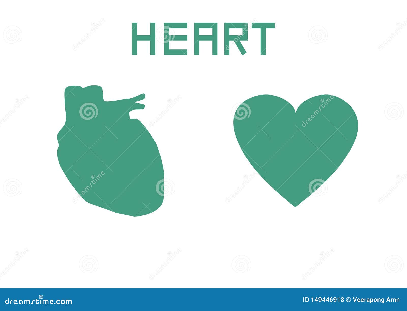 Heart Shape Sample Design for Medical. Stock Illustration ...