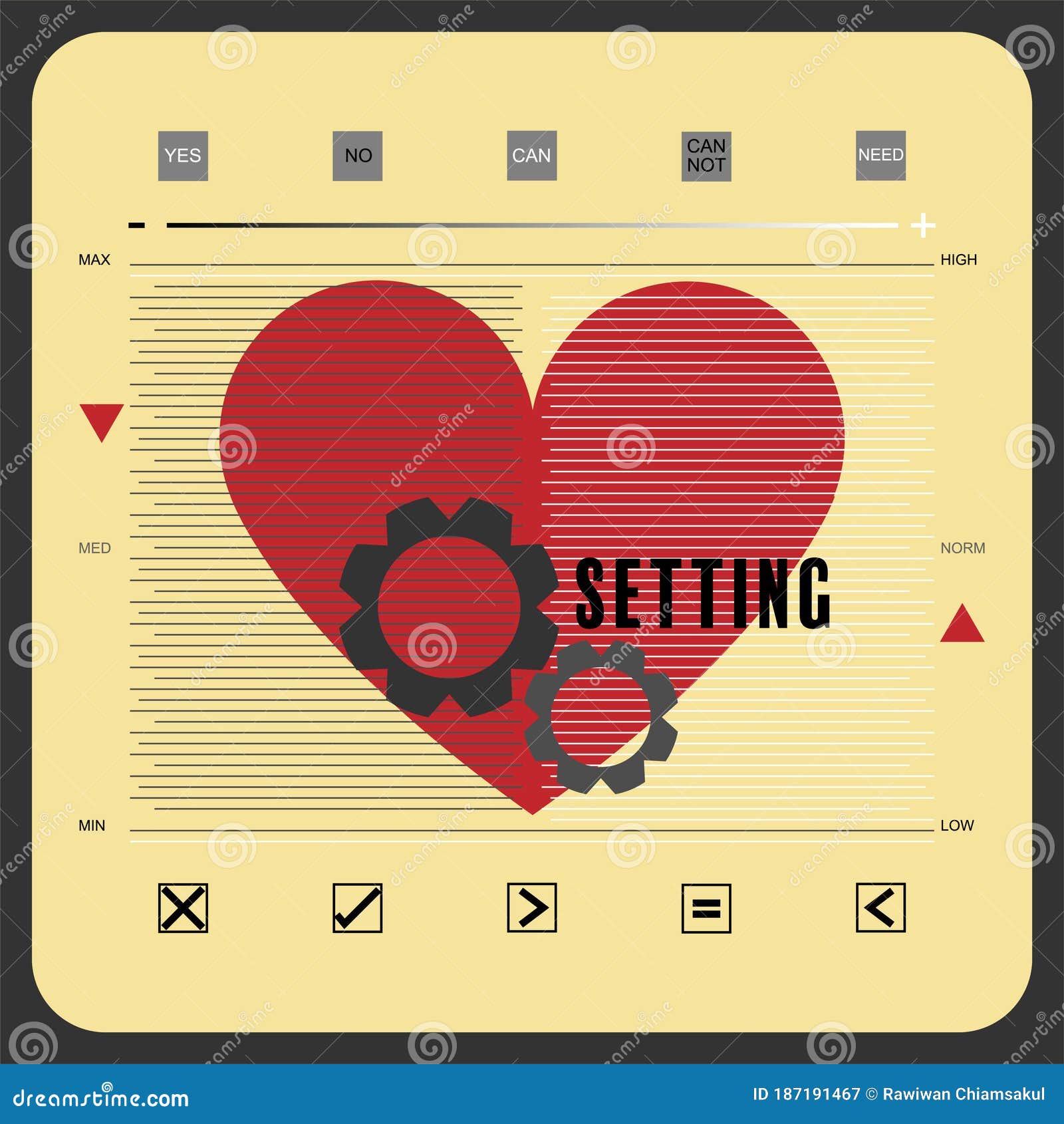 Heart Mindset 2 stock vector. Illustration of mental - 187191467