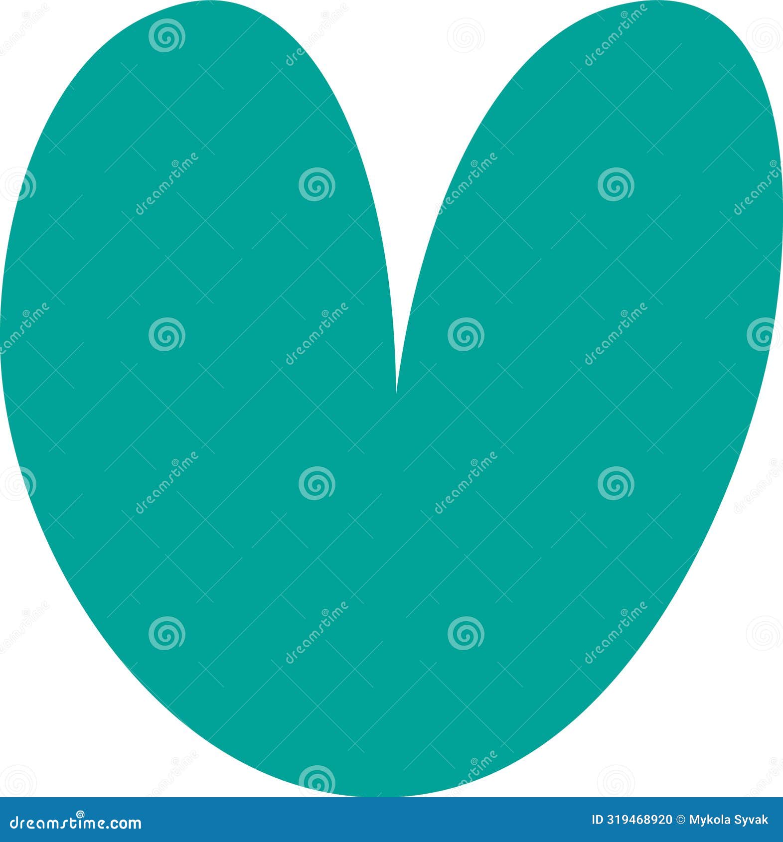 Heart Shape Silhouette stock vector. Illustration of vector - 319468920