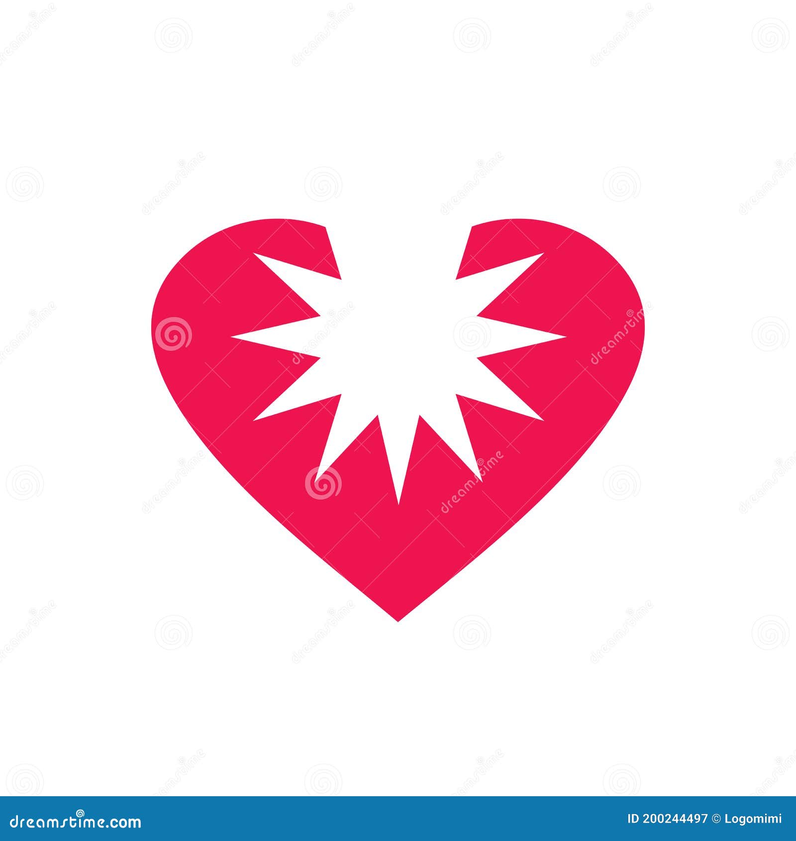 Heart Shape with Spark, Vector Logo Icon Stock Vector - Illustration of ...