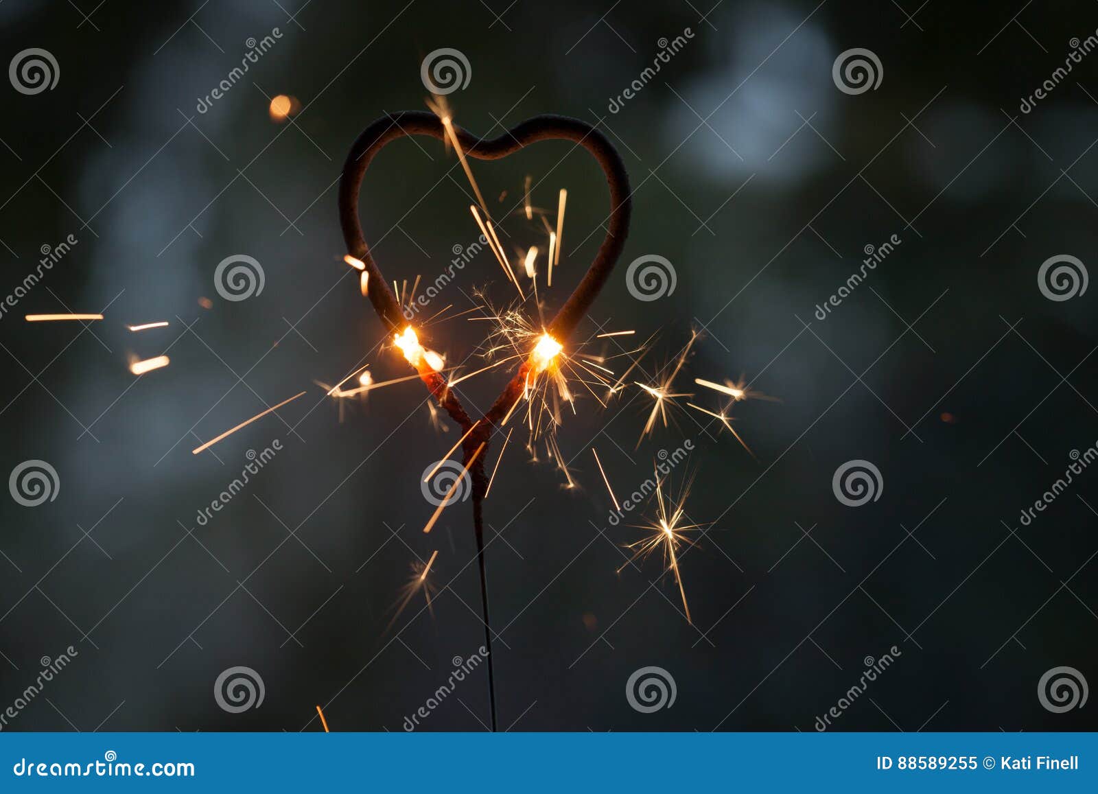 Heart shape sparkler stock image. Image of christmas - 88589255
