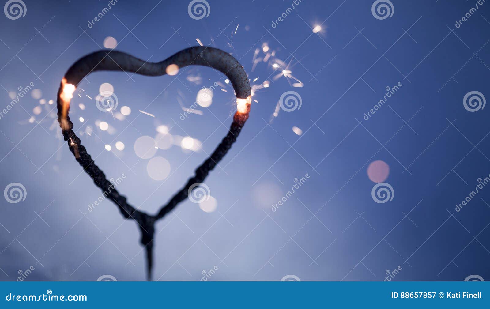 Heart shape sparkler stock image. Image of magic, heart - 88657857