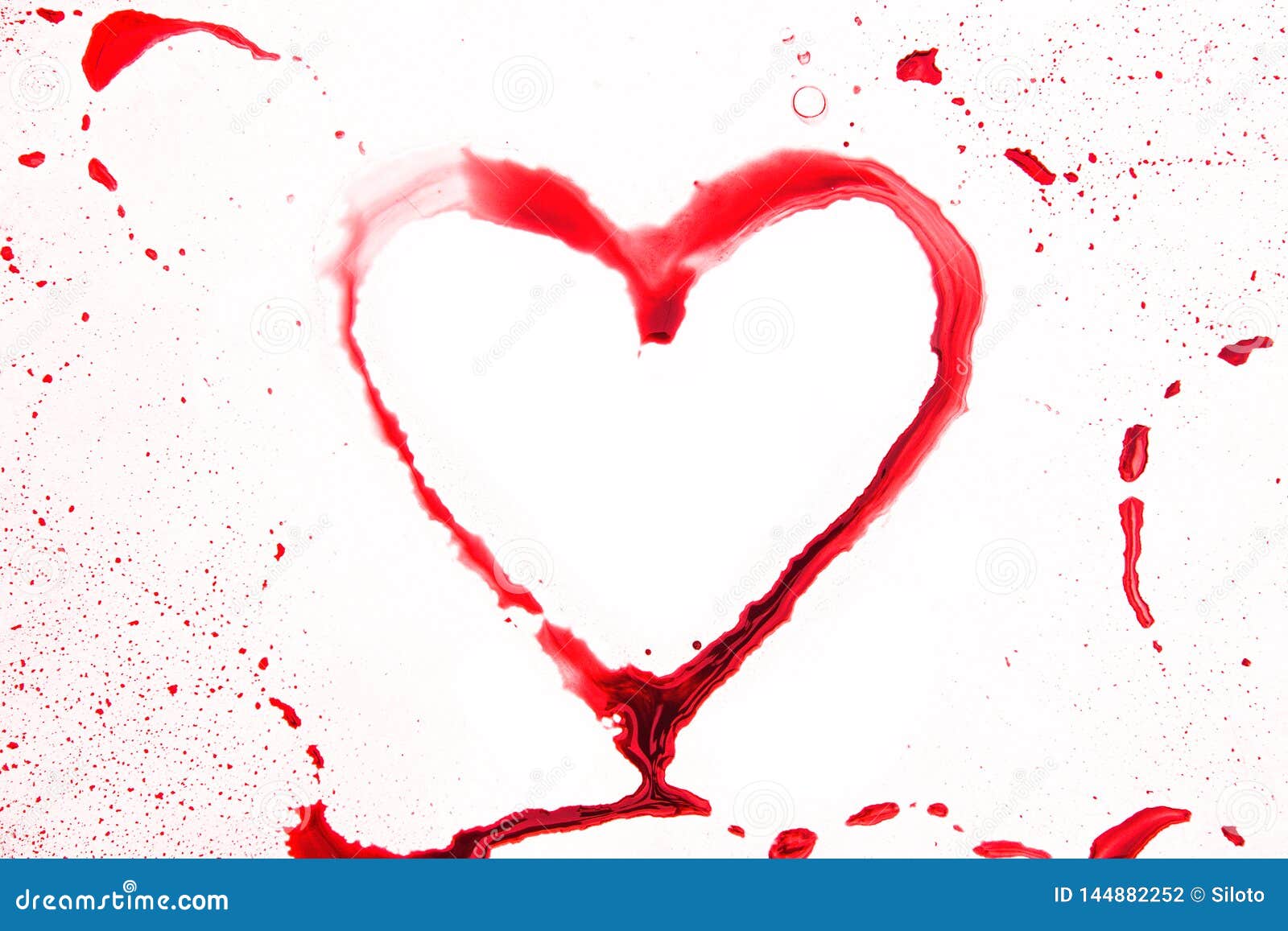 Heart Shape from Splaches and Blobs Stock Photo - Image of romantic ...