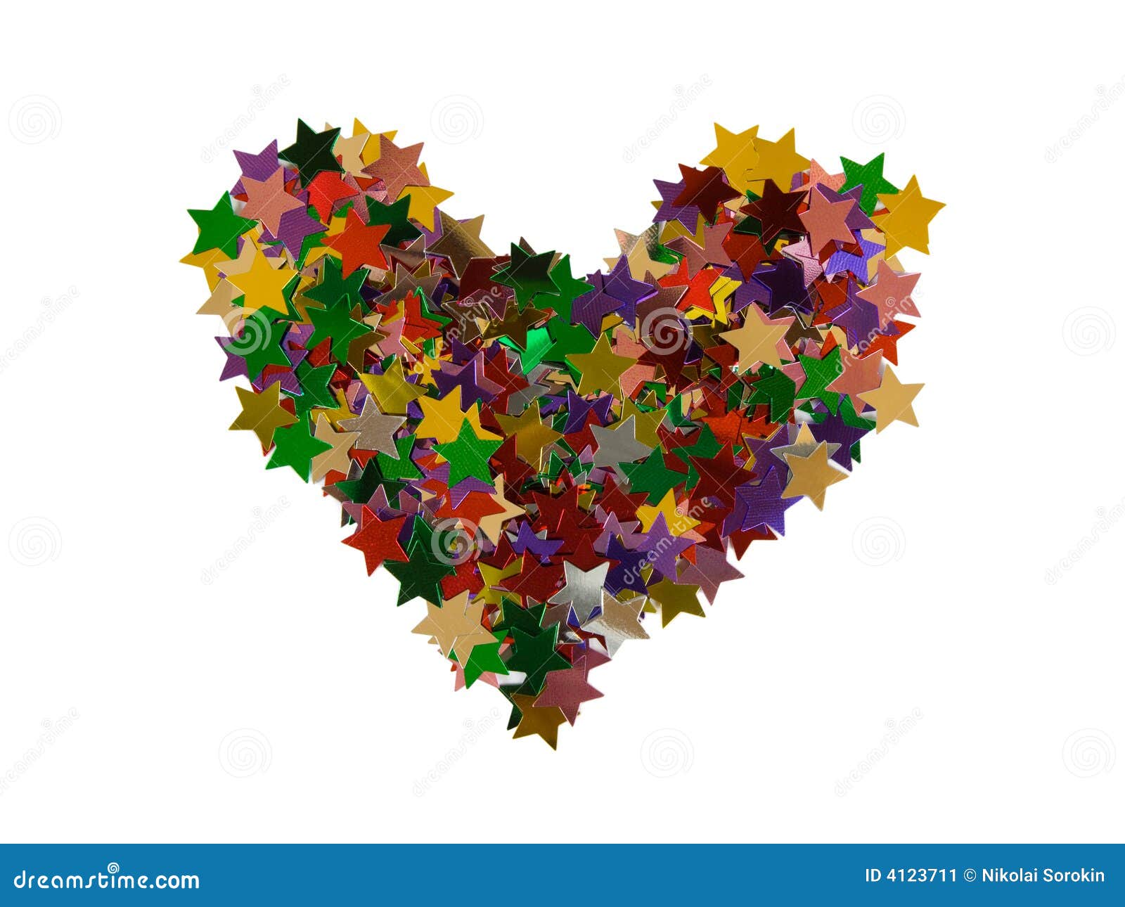 Heart shape stars stock image. Image of loving, festive - 4123711