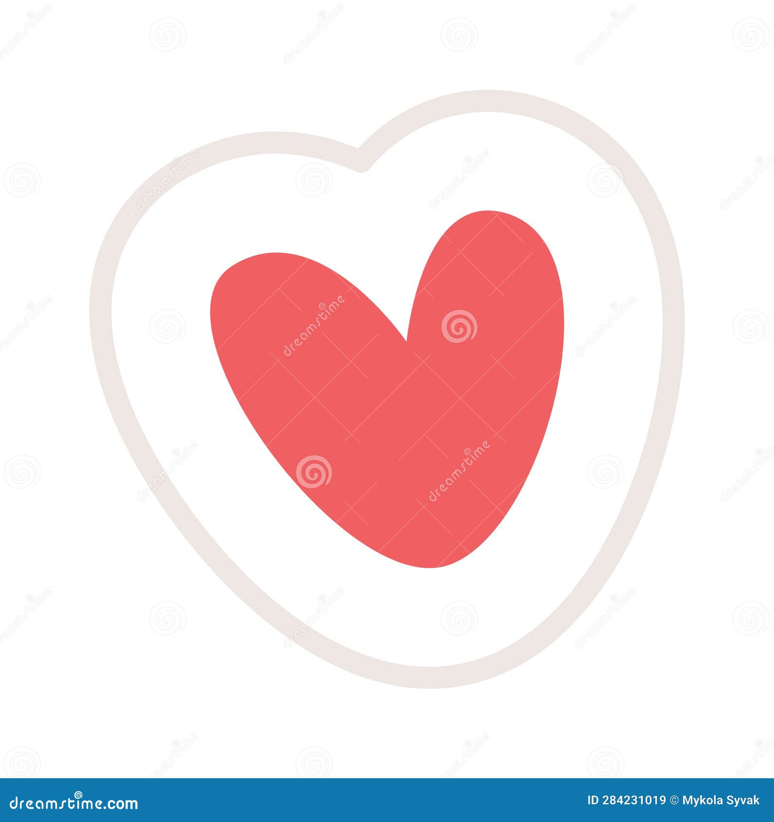 Heart Shape Sticker stock vector. Illustration of graphic - 284231019