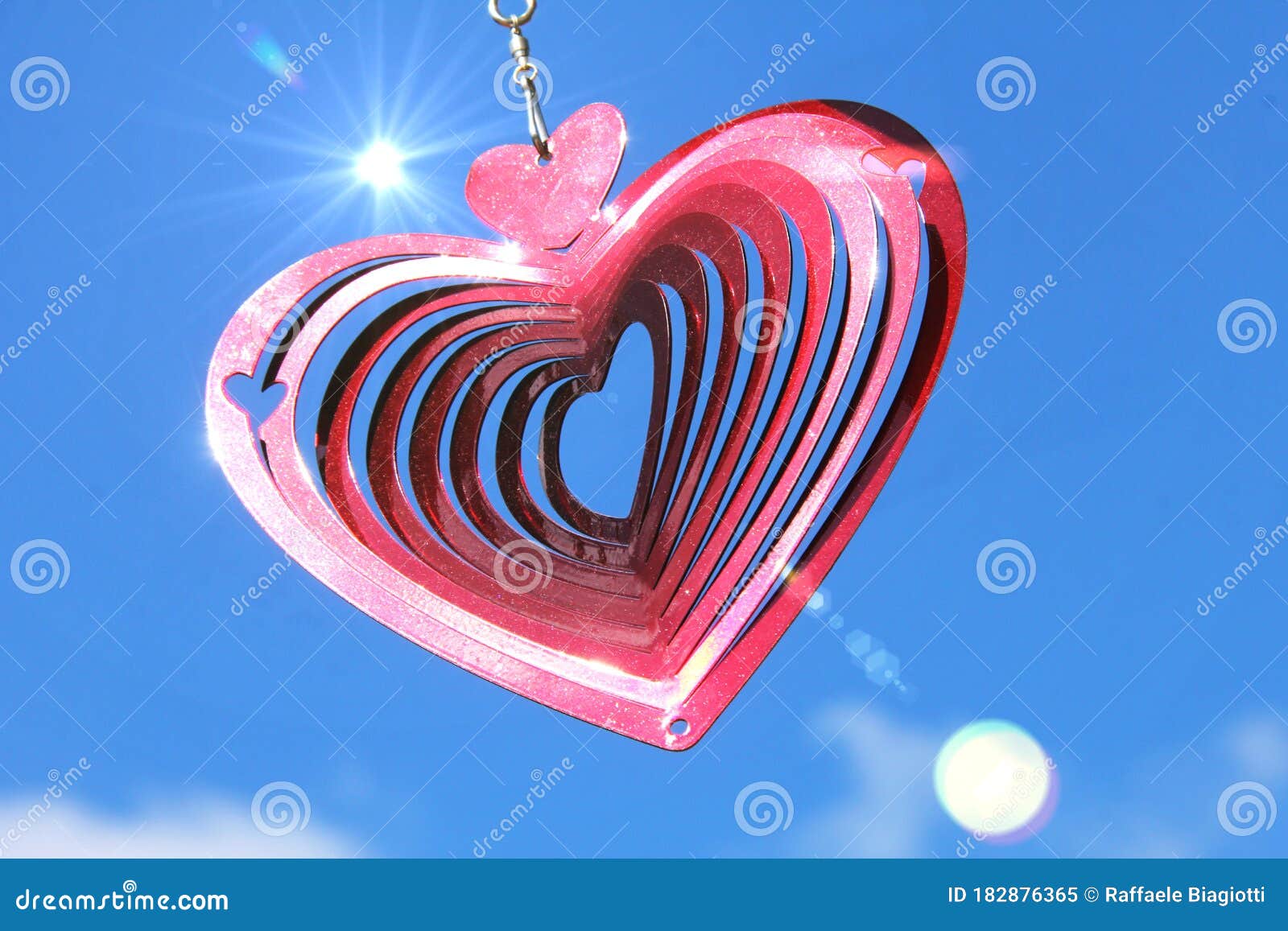 Heart shape in the sun ray stock image. Image of gift - 182876365