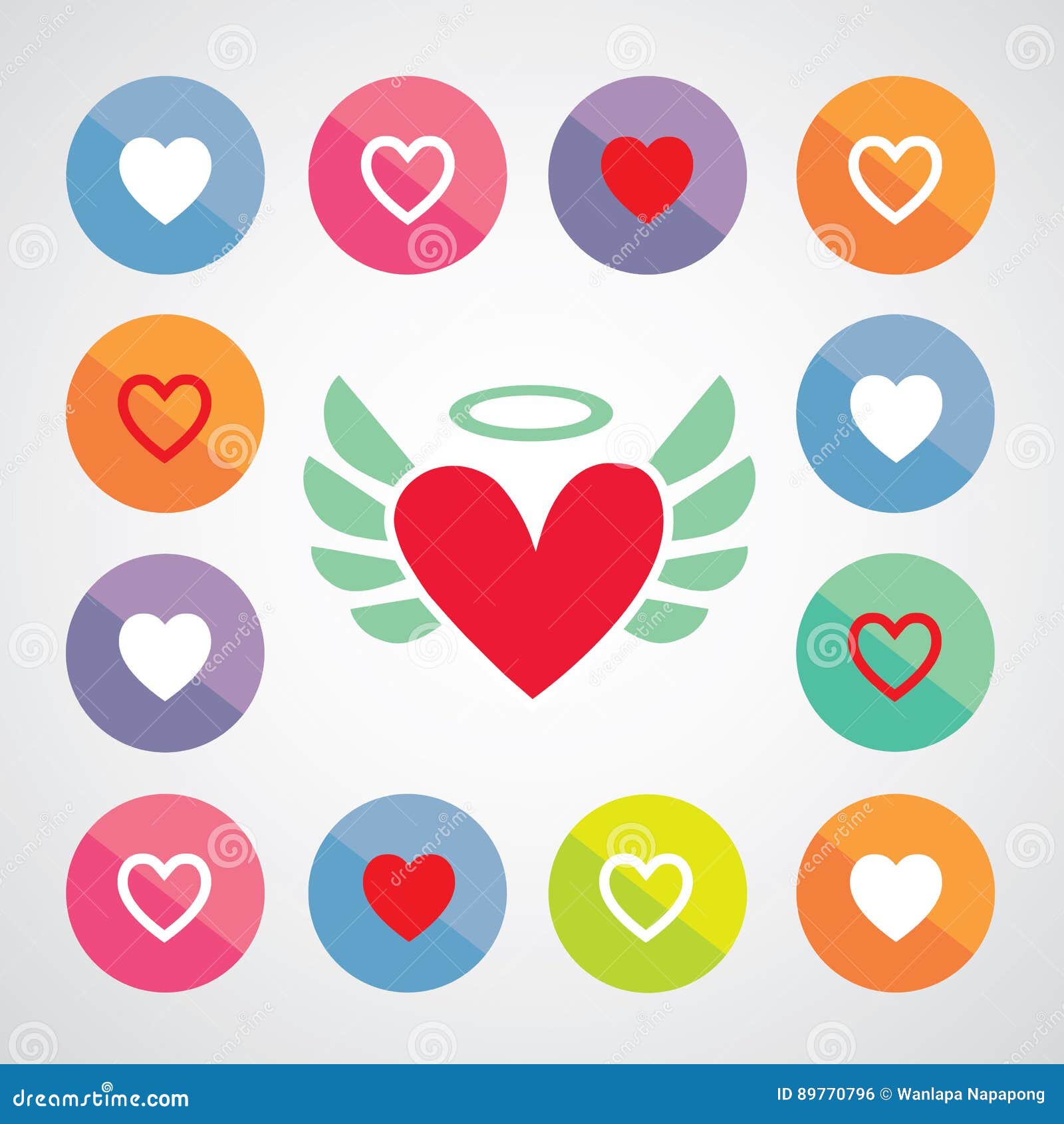 Heart shape symbol design stock vector. Illustration of marry - 89770796