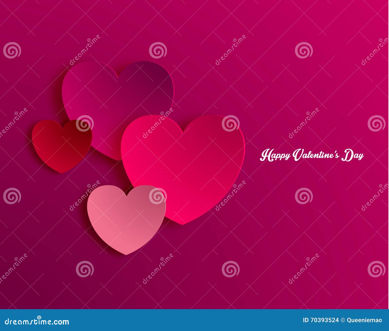 Heart Shape Valentine S Day Paper Cut-out Vector Stock Illustration ...