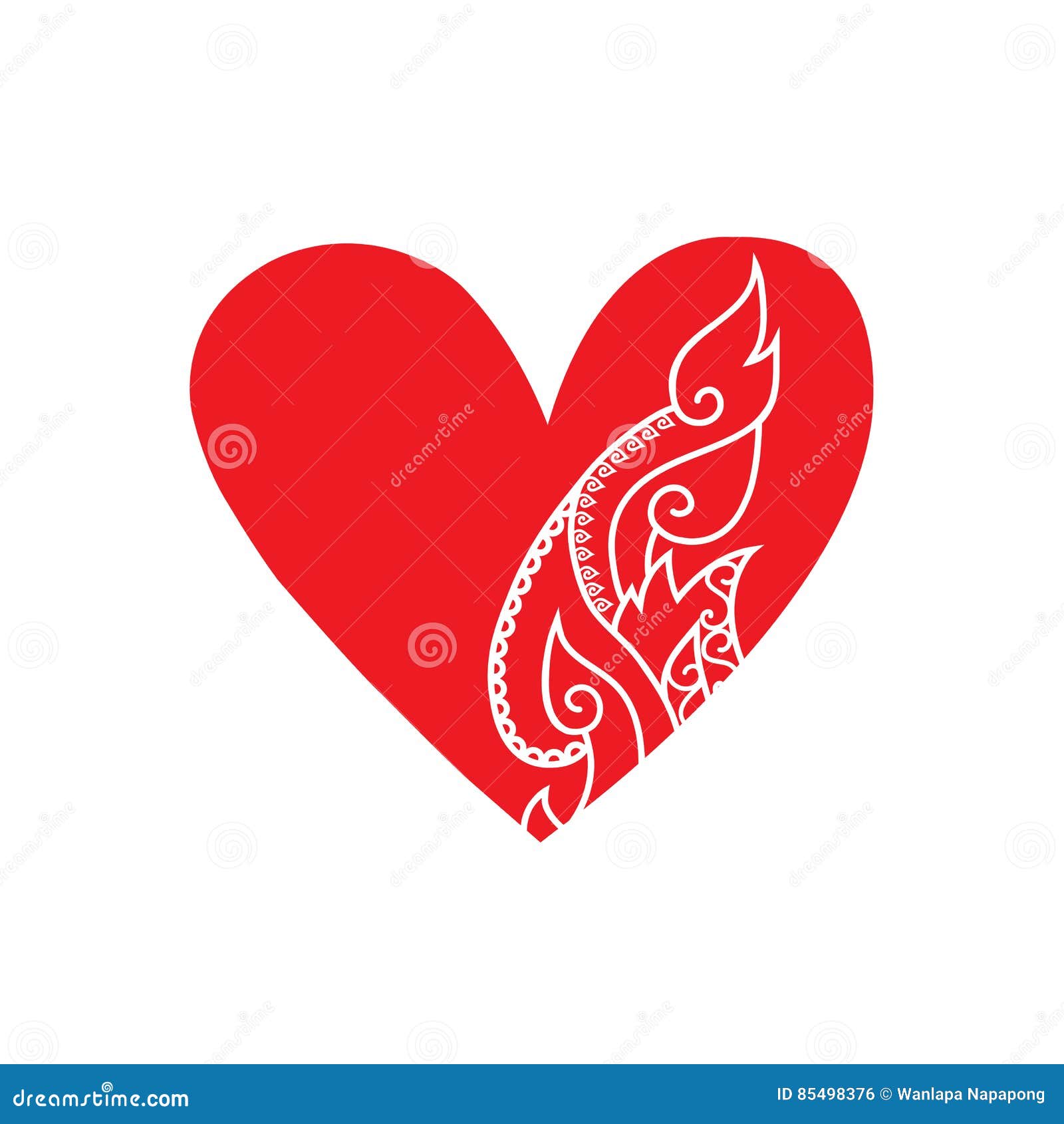Heart shape vintage design stock vector. Illustration of greeting ...