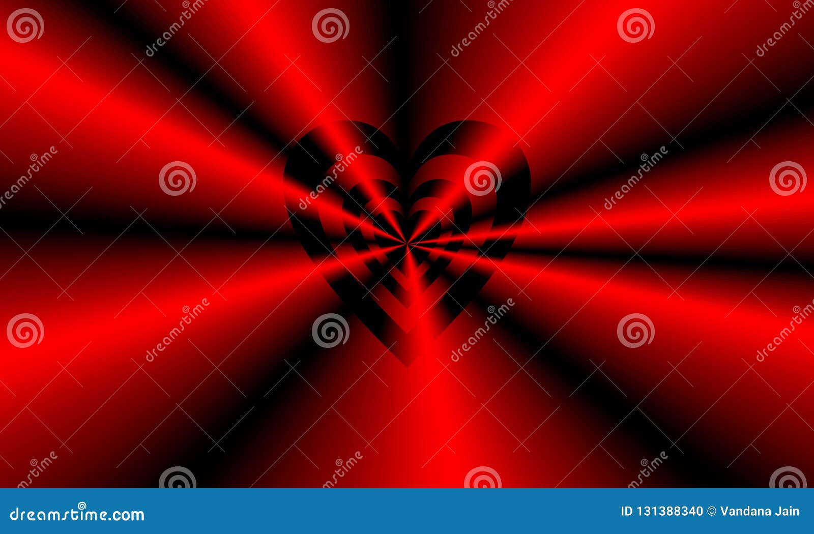 Heart Shape Wallpaper with Abstract Lining. Multi, Vector. Stock ...