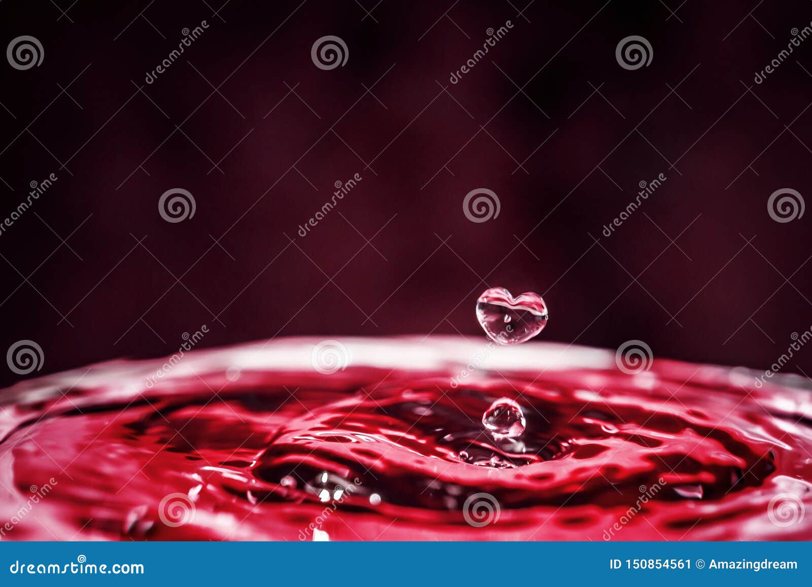 Heart Shape Water Drop. Save and Love Water Concept Stock Image - Image ...