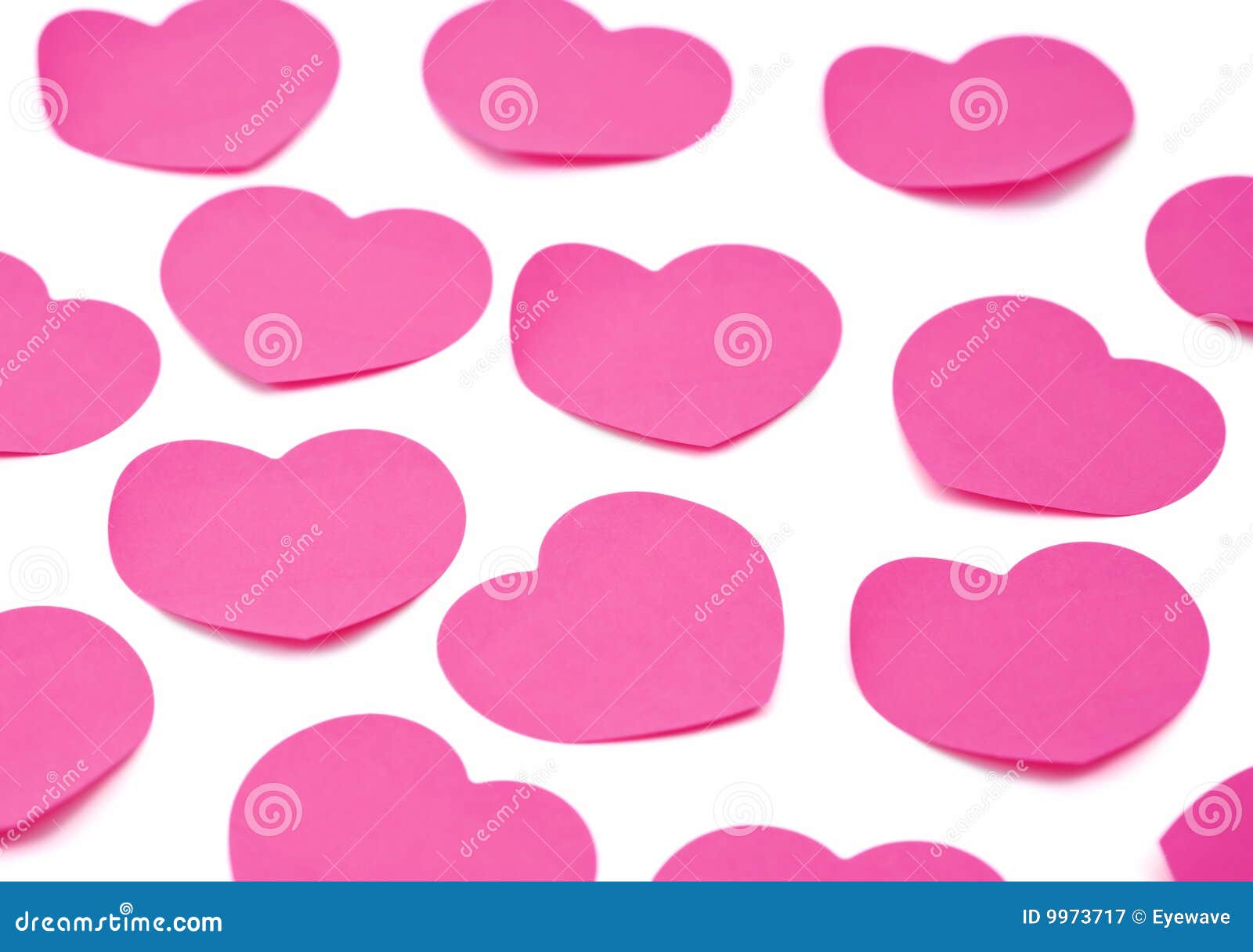 Heart Shaped Adhesive Notes Background Stock Image - Image of pink ...