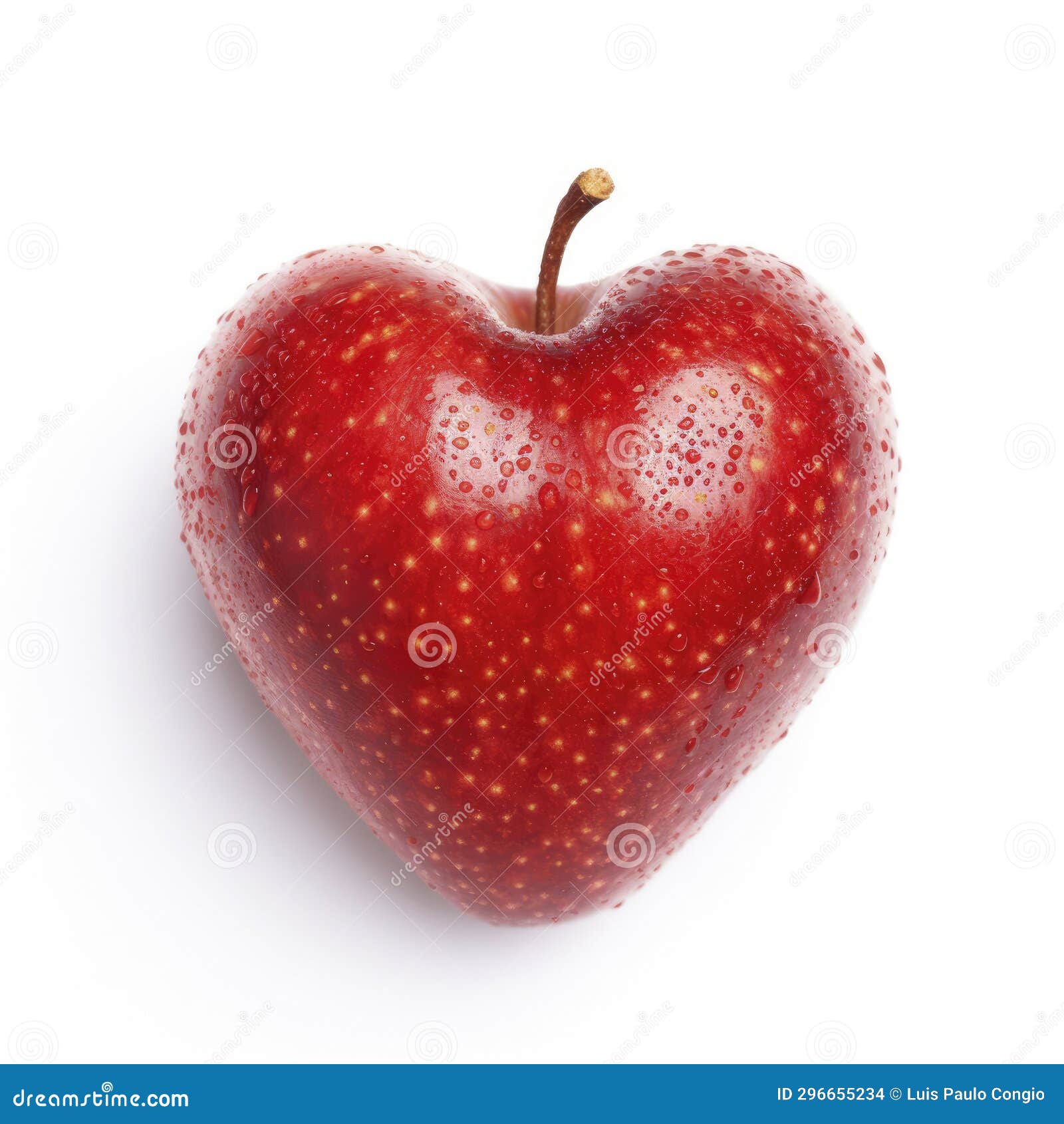 A heart-shaped apple stock photo. Image of valentine - 296655234