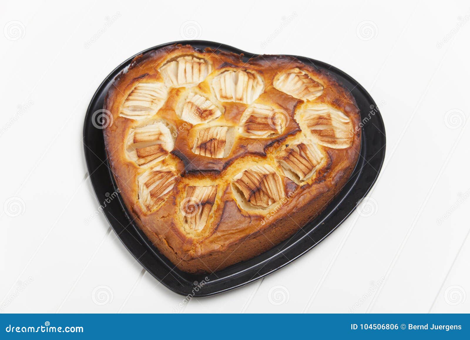 Heart shaped apple pie stock photo. Image of food, heart - 104506806
