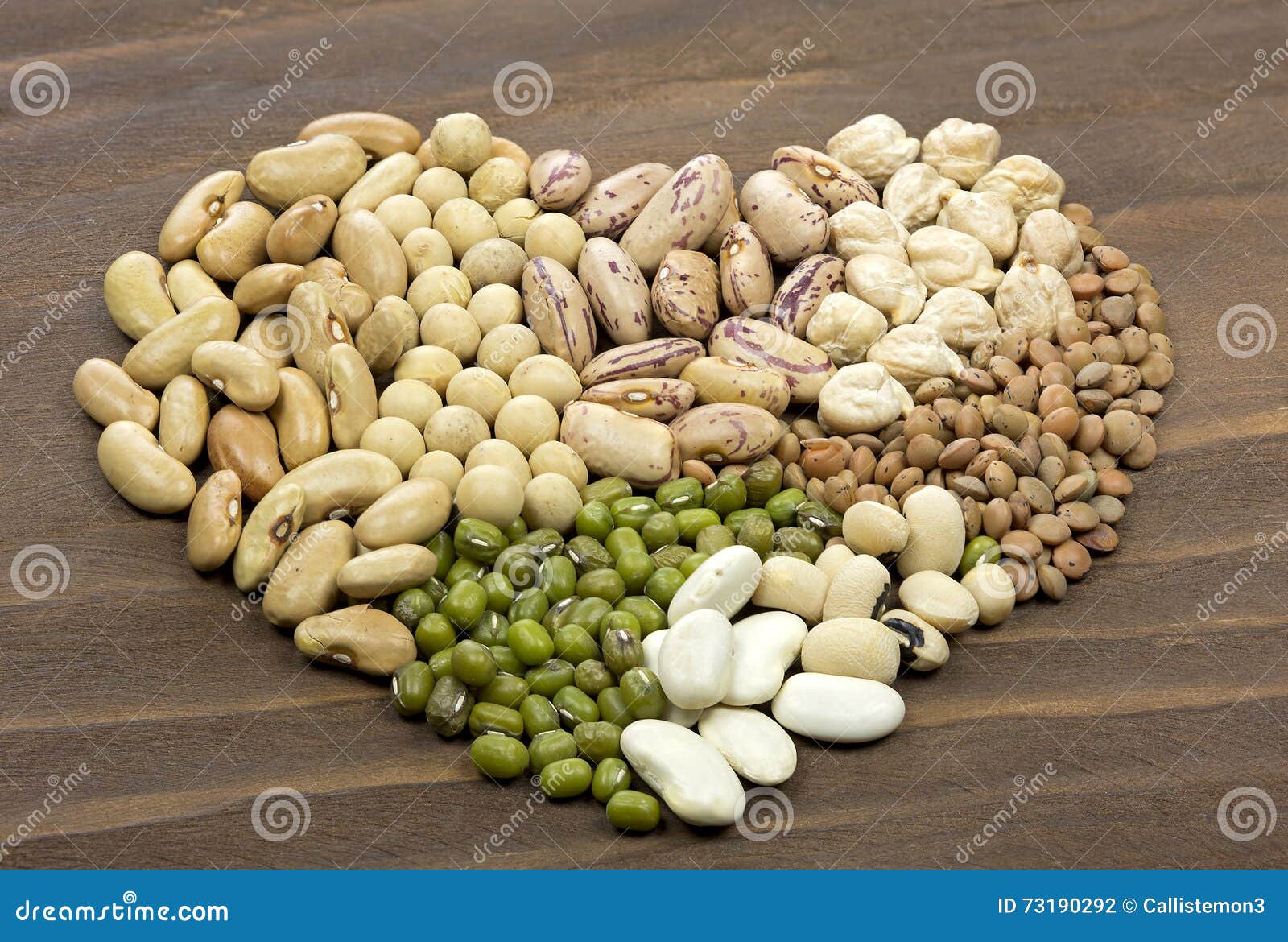 Heart Shaped Beans Collection Stock Photo - Image of chickpea, healthy ...