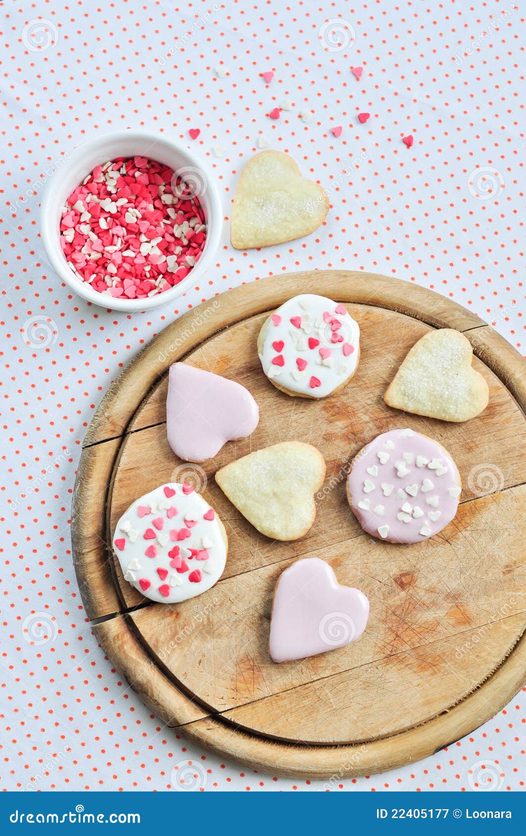 Heart-shaped biscuits stock image. Image of biscuits - 22405177