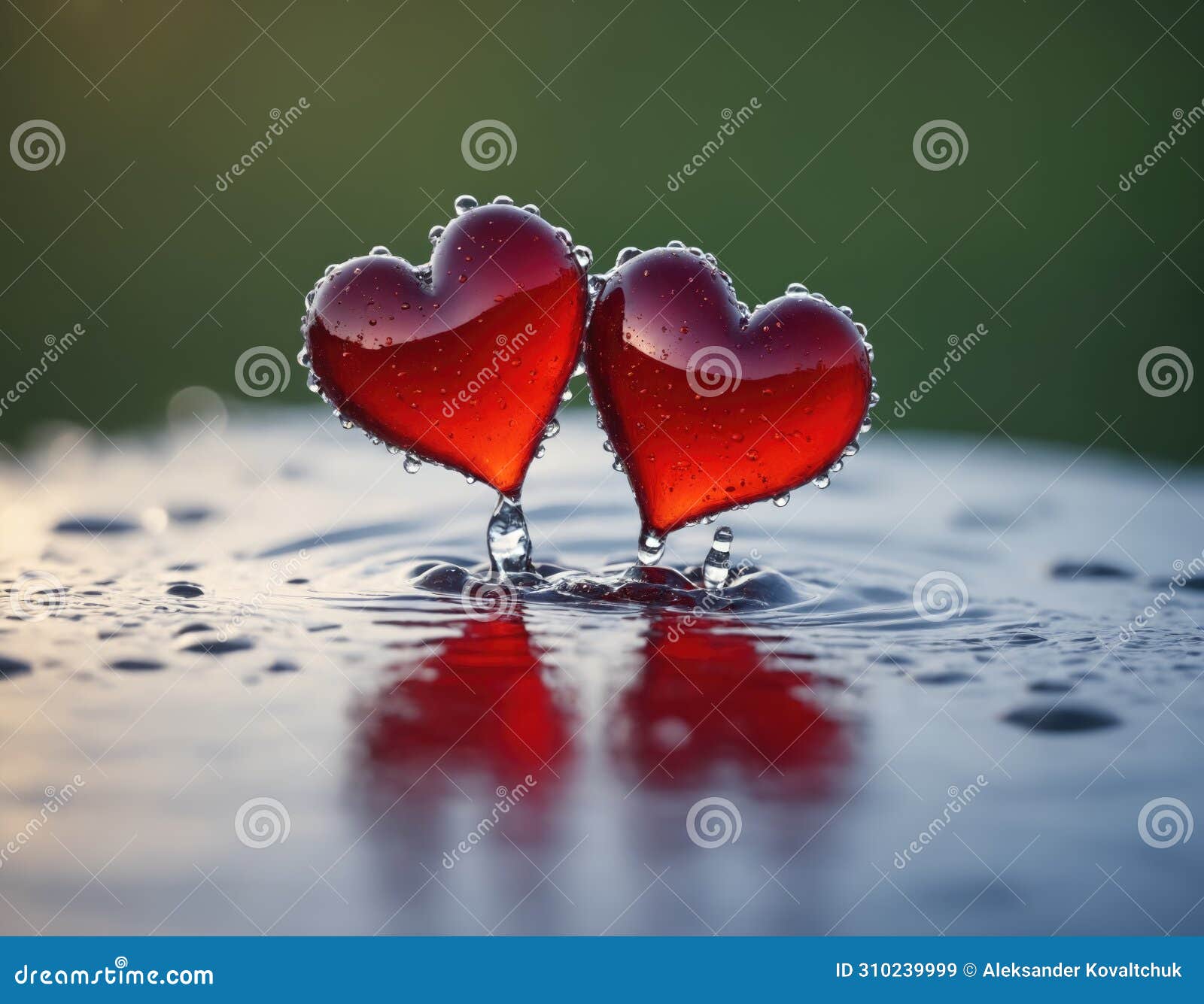 Heart Shaped Blood Drop, on Blue Background Stock Illustration ...