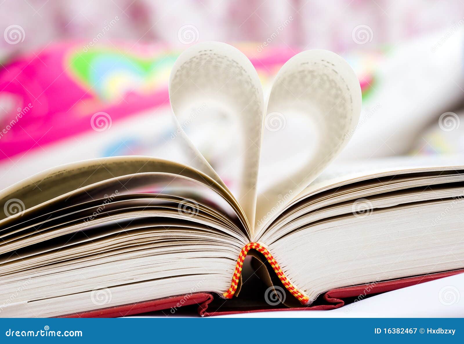 Heart shaped book stock image. Image of blur, curve, paper - 16382467
