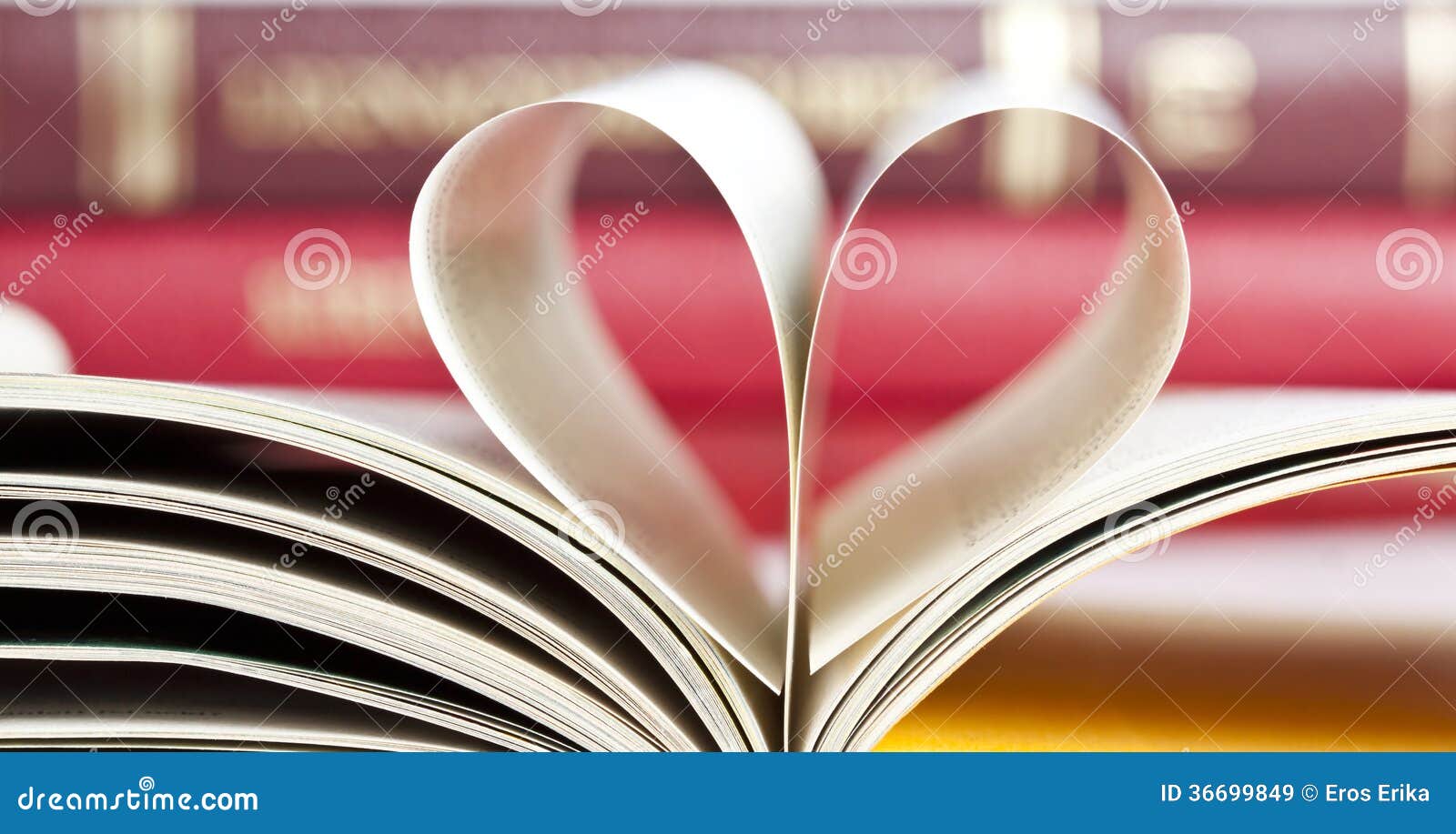 Heart shaped book pages stock image. Image of paperback - 36699849