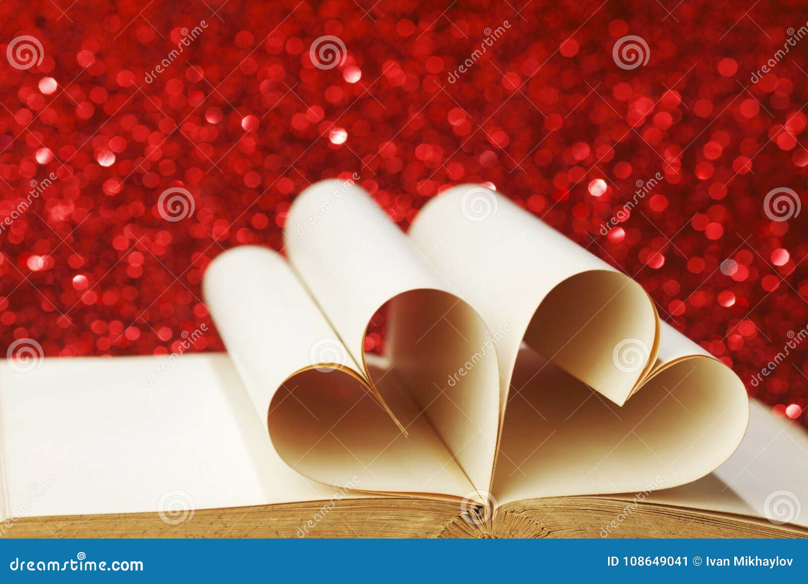 Heart shaped book pages stock image. Image of page, romance - 108649041