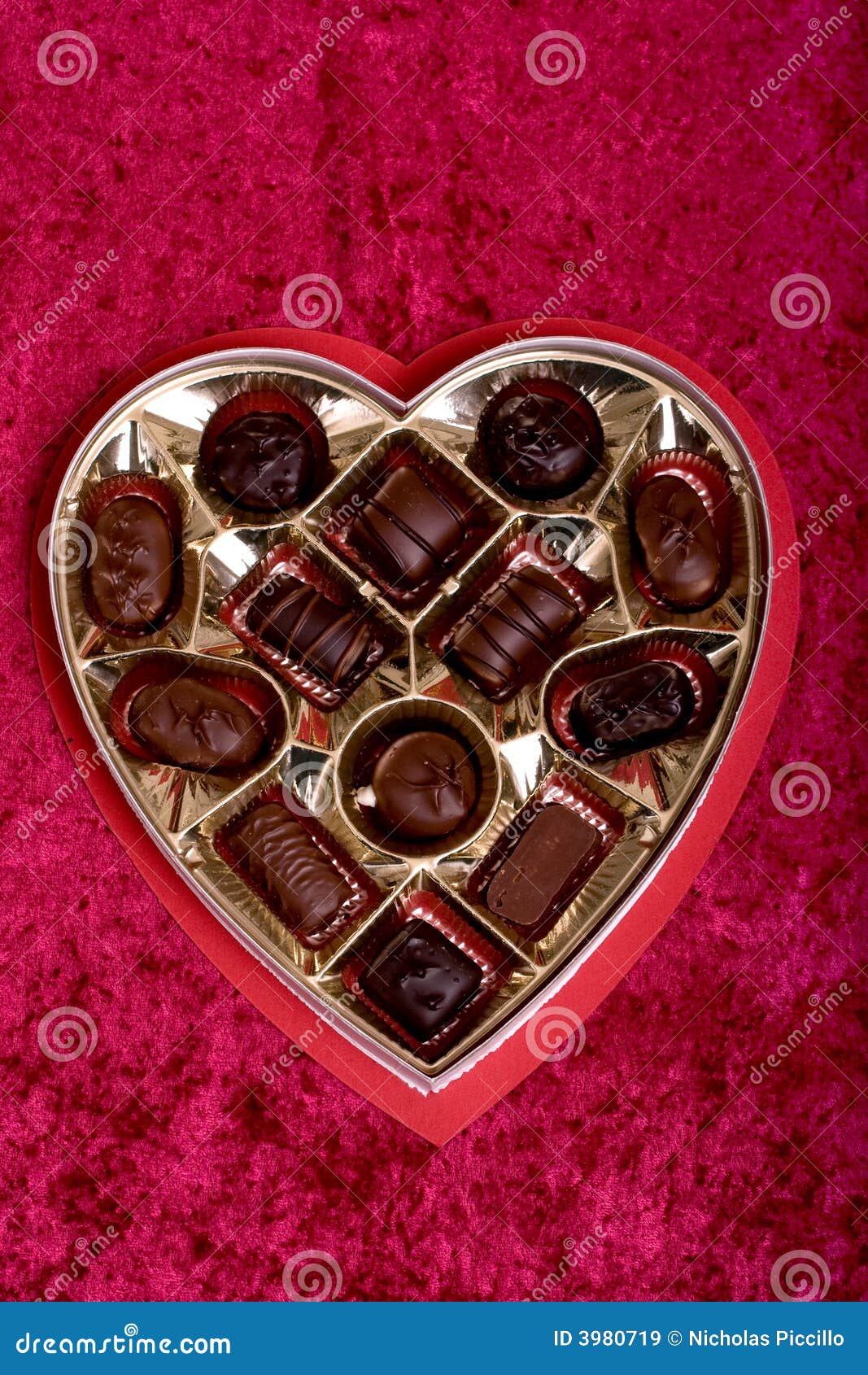 Heart Shaped Box of Chocolates Stock Image - Image of gift, romance ...