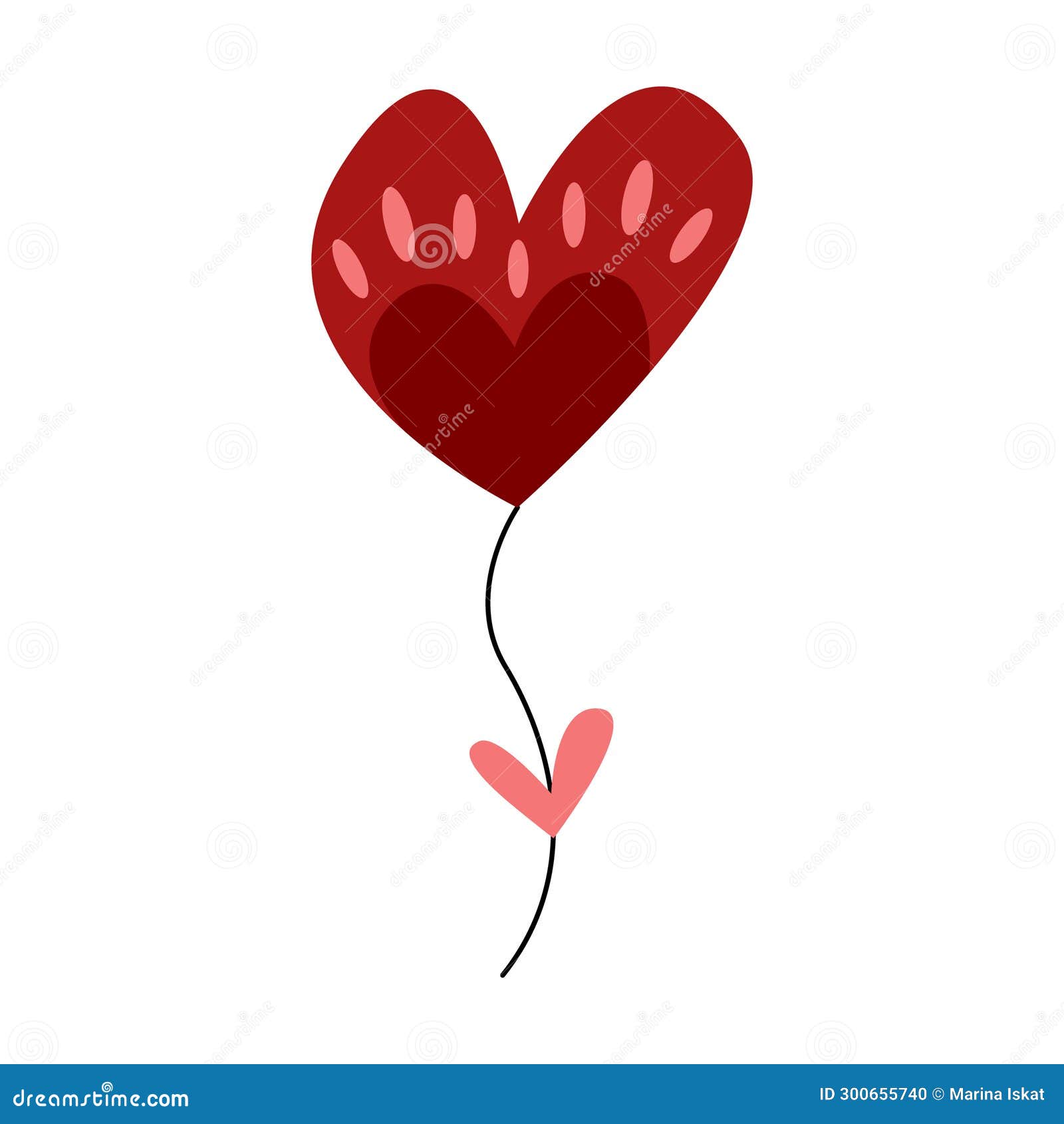 Heart Shaped Branches and Leaves Stock Illustration - Illustration of ...